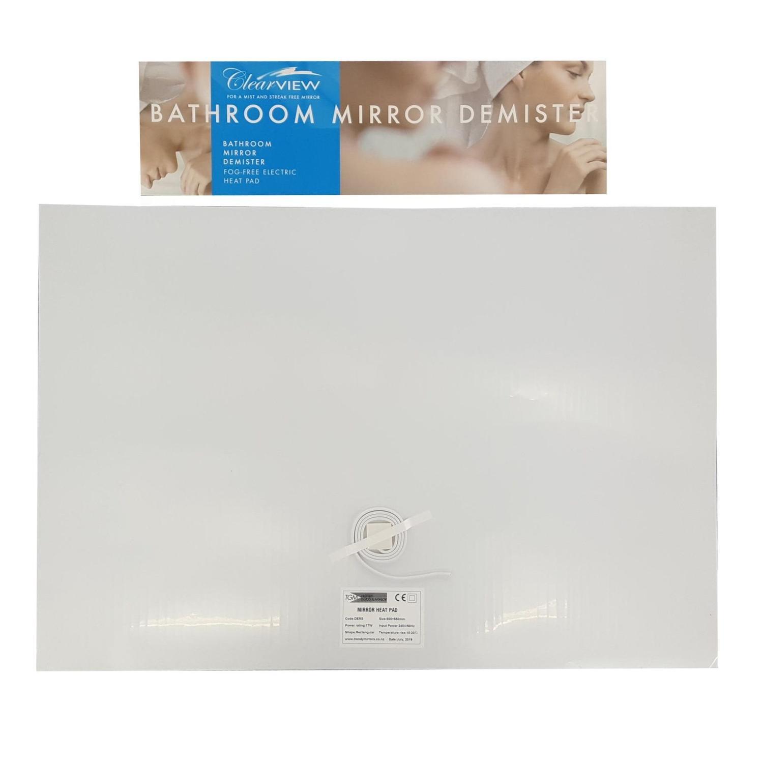 Clearview | Mirror Demister Pad 800 x 550mm 77 Watt White | Mitre10