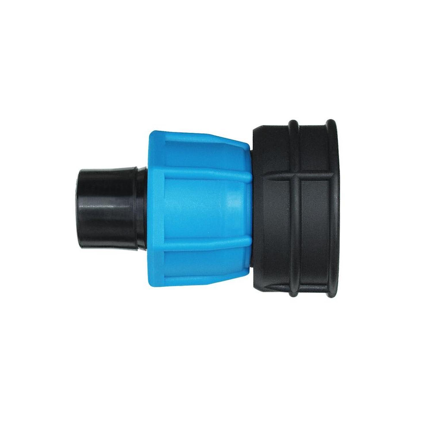Anka | LDPE Reducing Female Coupling 20 x 15mm Blue/Black | Mitre10