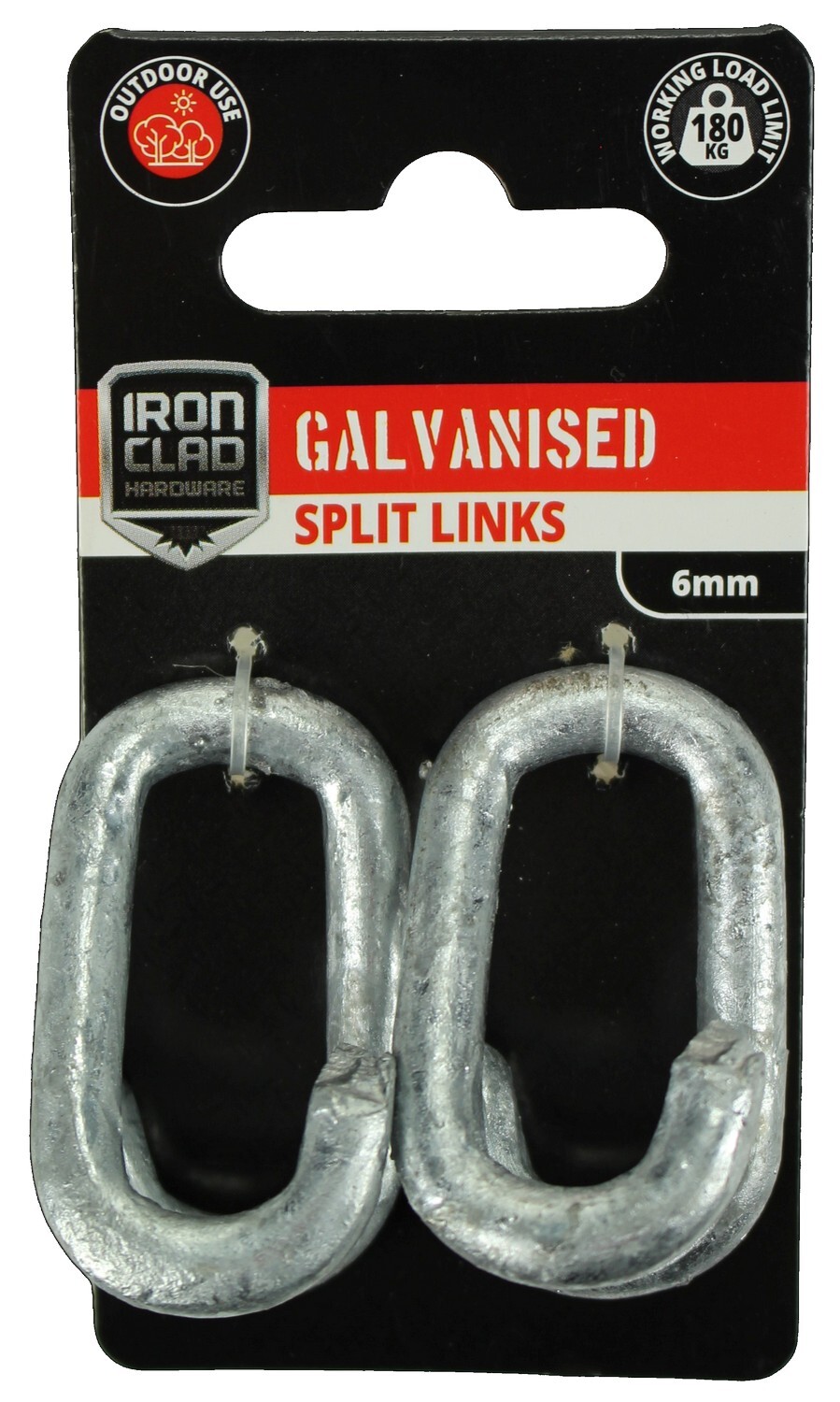 Iron Clad | Split Link 6mm Galvanised | Mitre10