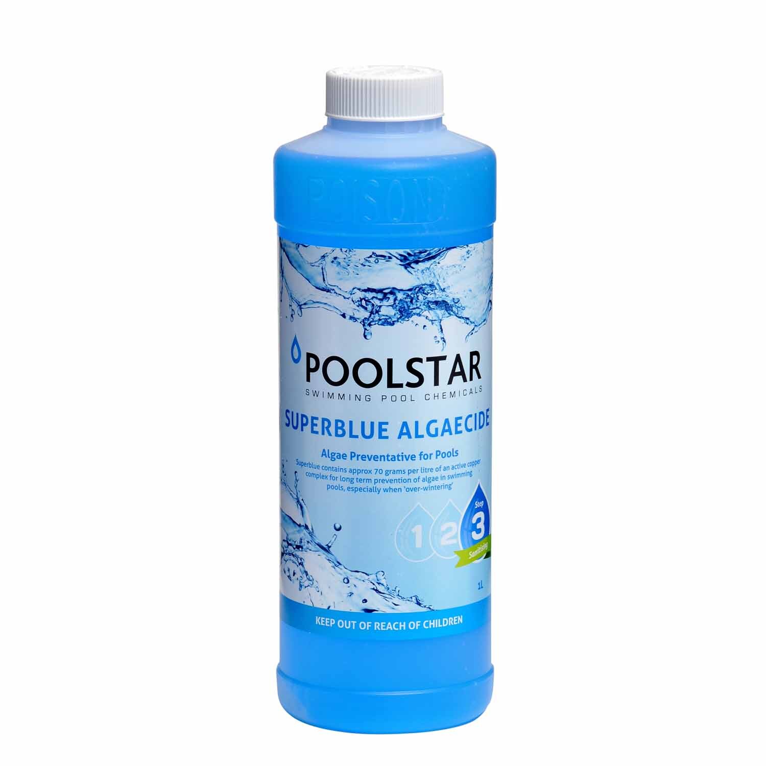 Poolstar | Super Blue Pool Superblue Algaecide 1 litre | Mitre10