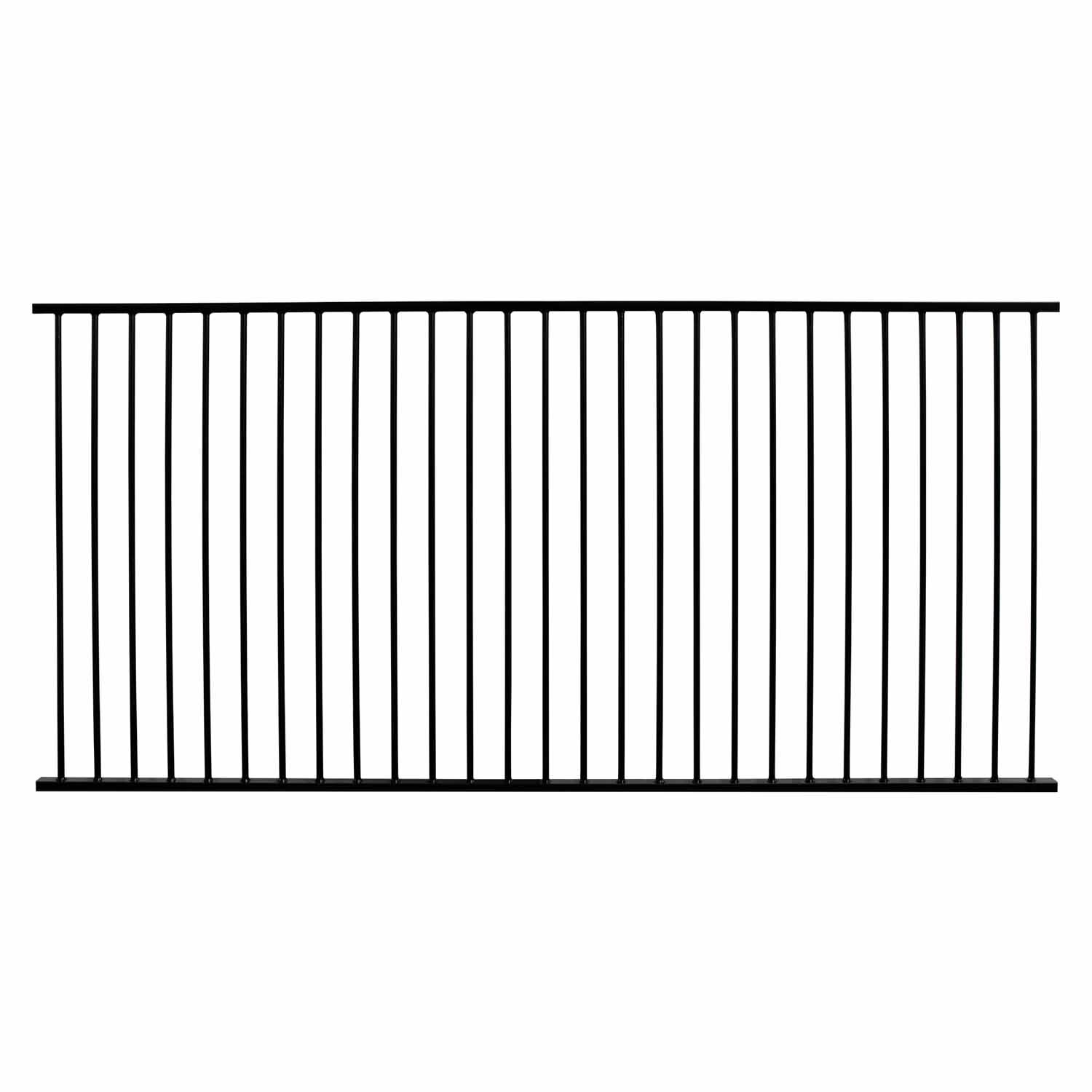 Guardian | Aluminium Pool Flat Top Fence Panel H:1200mm, W:2450mm Black ...