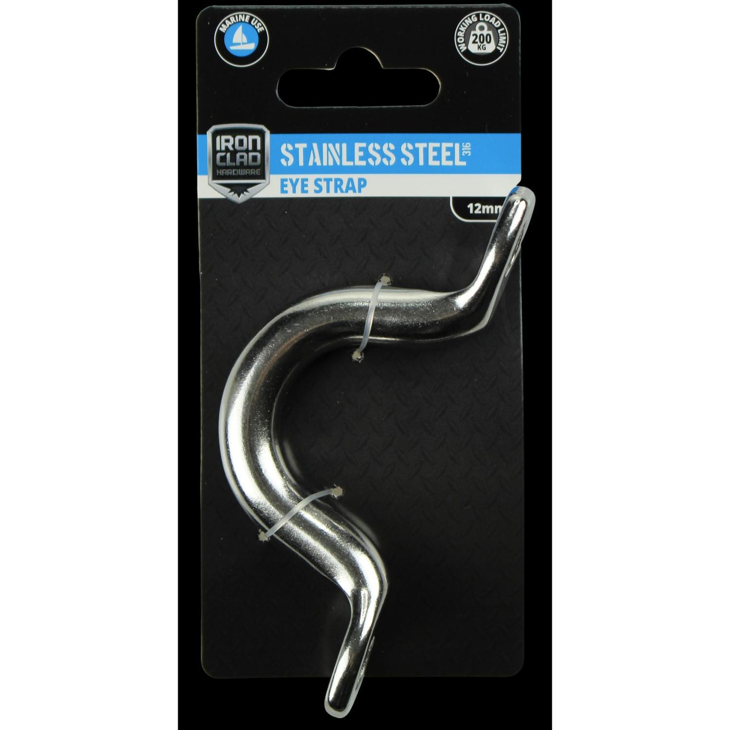 Iron Clad | Eye Strap 12mm Stainless Steel 316 | Mitre10