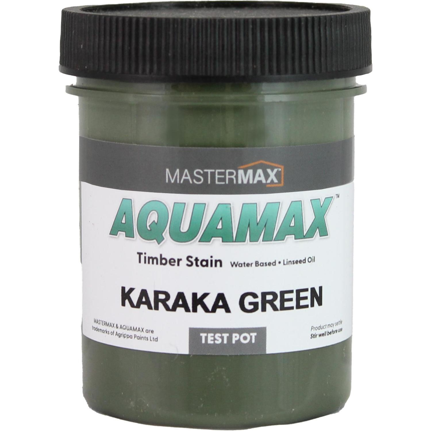 AQUAMAX | Water Based Linseed Oil Timber Stain 125ml Karaka Green | Mitre10
