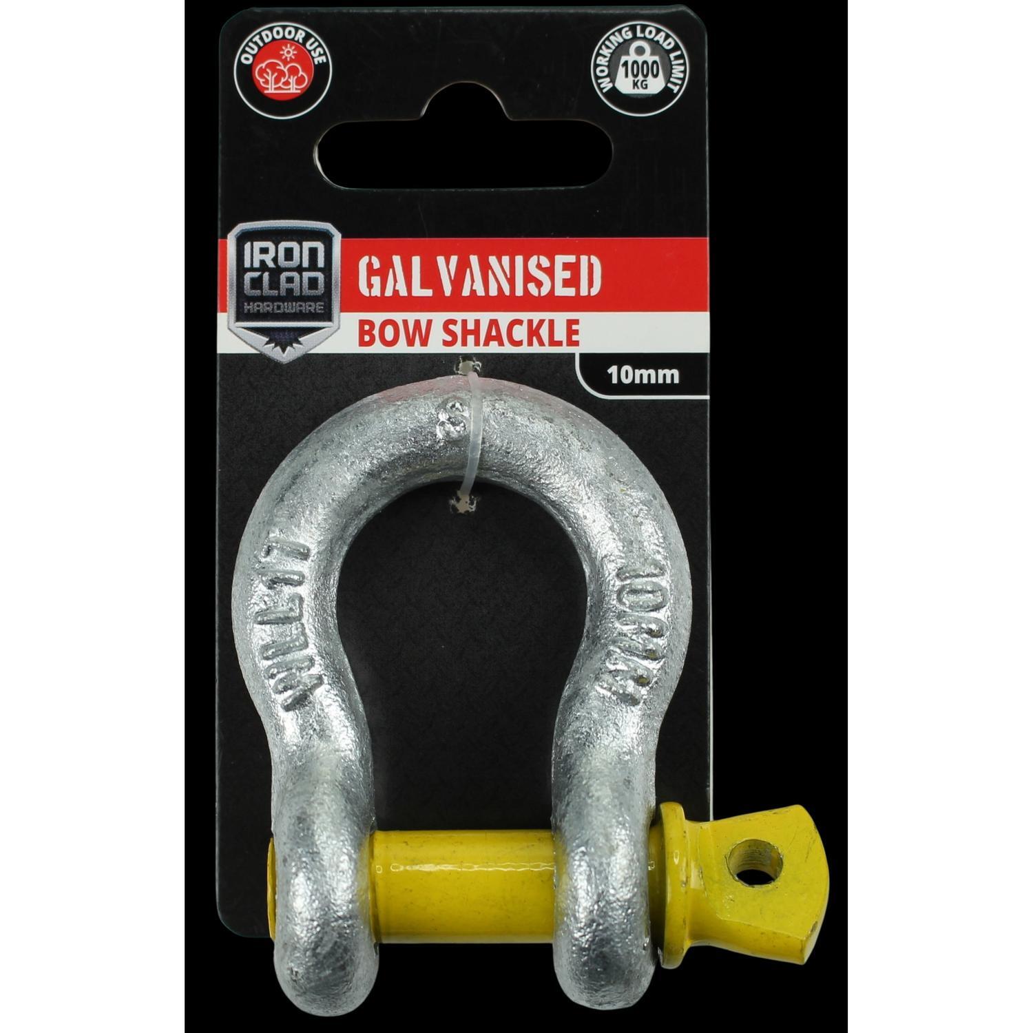 Bow Shackle 10mm Galvanised | D Shackles