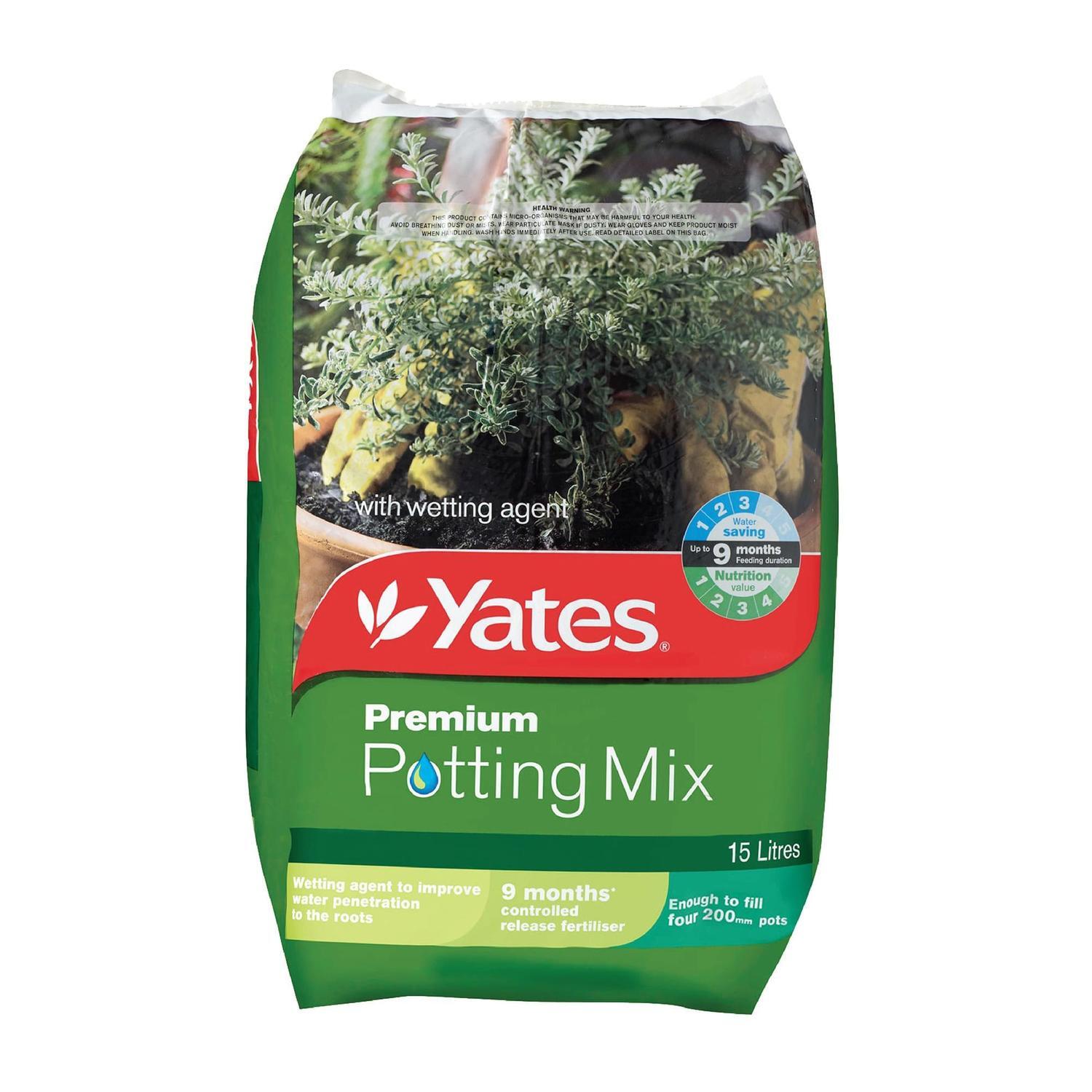 Yates | Premium Potting Mix 15 litre | Mitre10