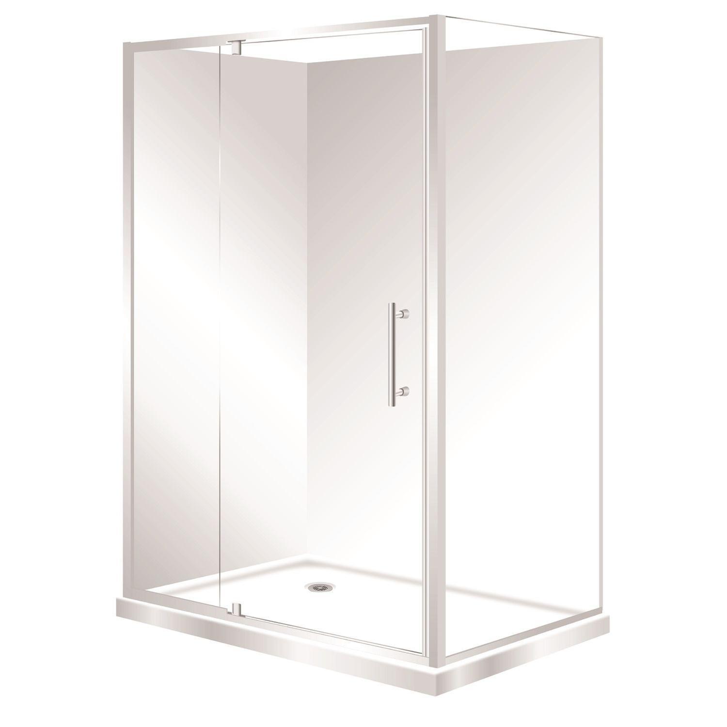 Fibre Systems | Stellar Capricorn Square Shower Flat Wall Left Hand ...