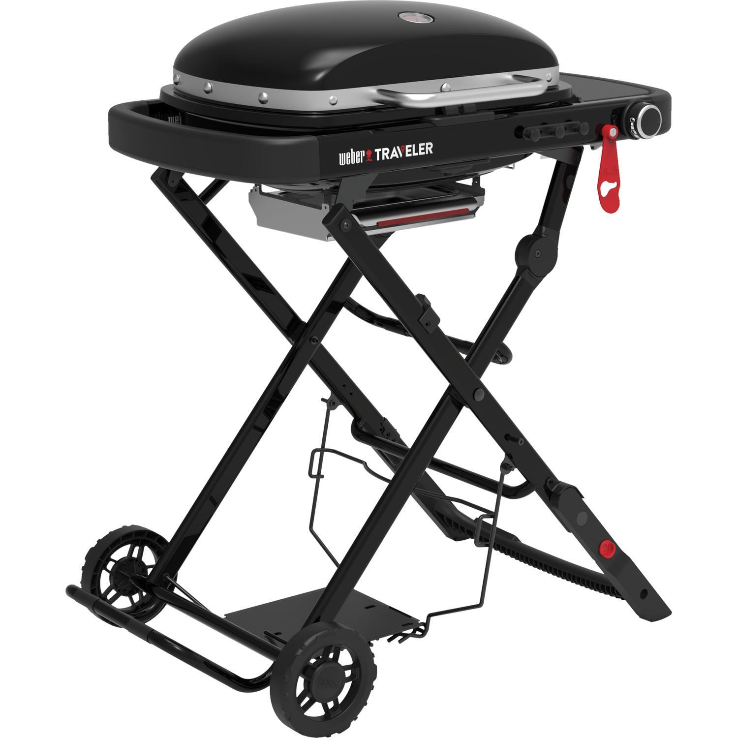 Weber | Traveler Compact Portable BBQ Black | Mitre10