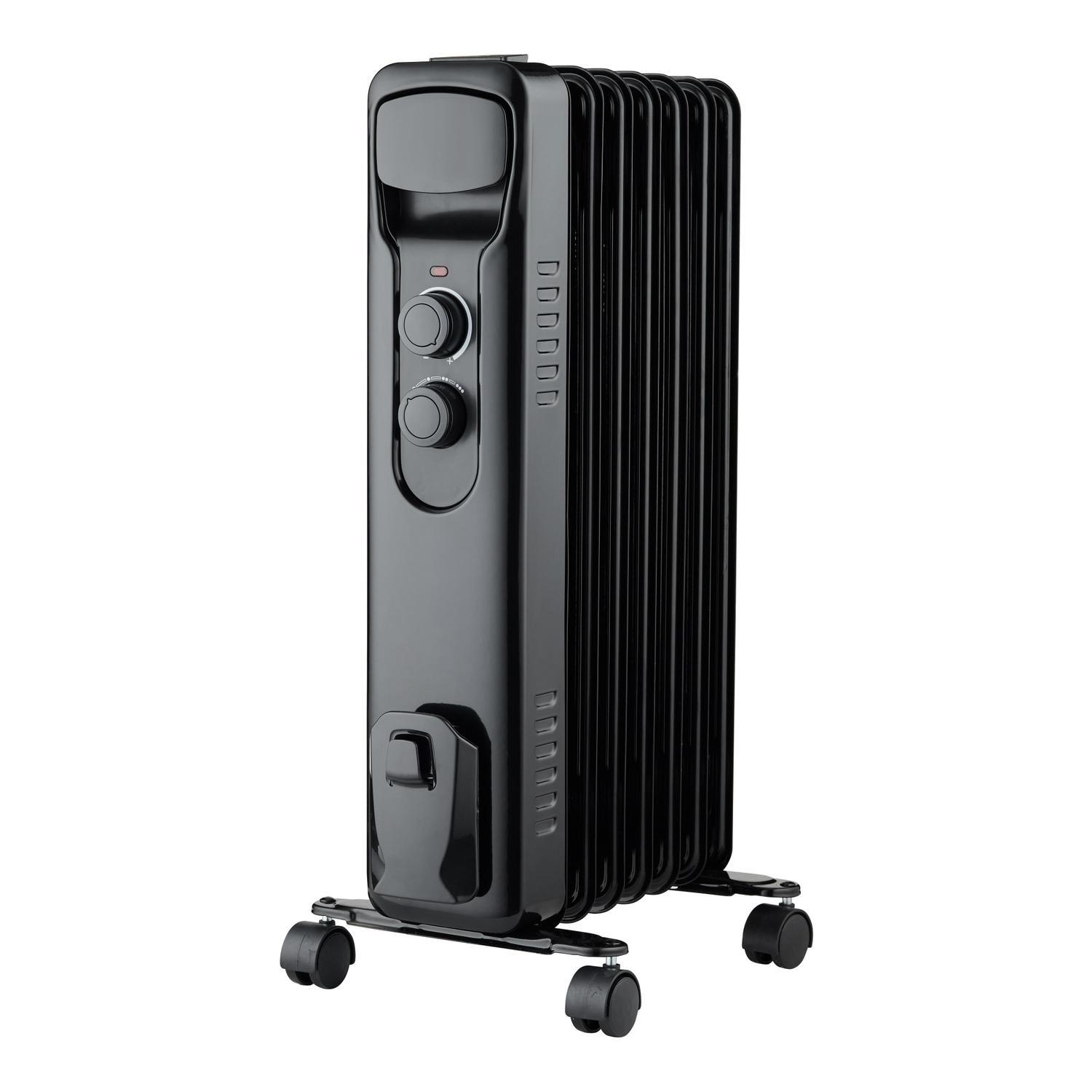 Oil Column Heater 1.5kW Black | Oil Column Heaters