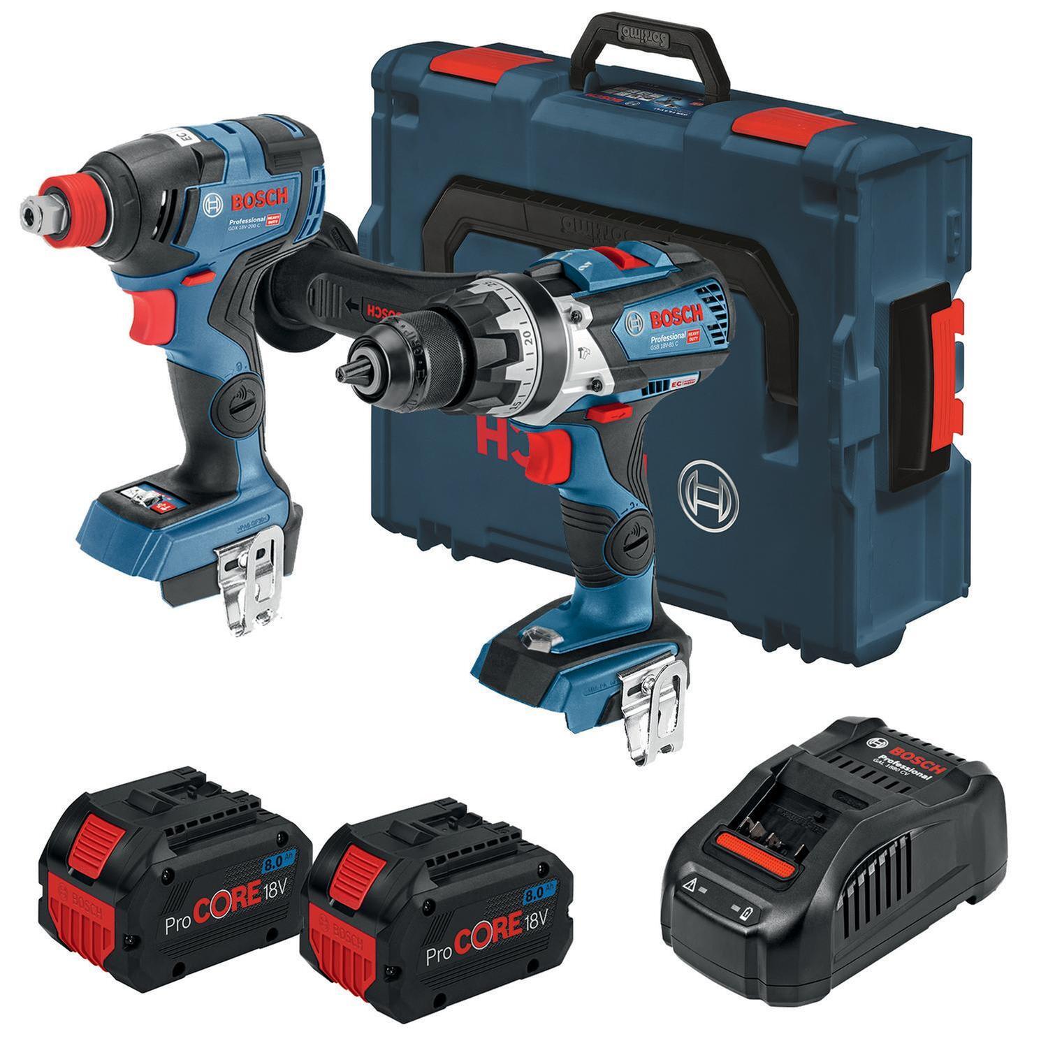 Bosch Professional | Cordless 2pc Power Tool Combo Kit 18 volt 8Ah ...