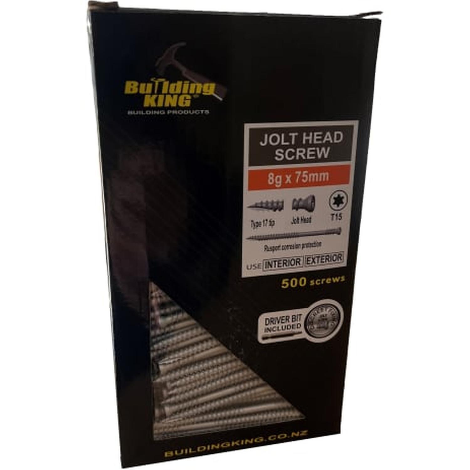Jolt Screw 8G x 75mm Grey Ruspert | General Timber Screws