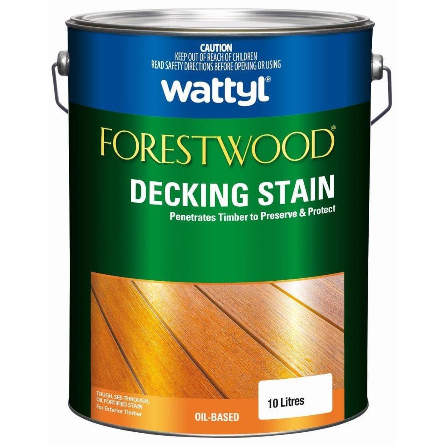 Wattyl | Forestwood Decking Stain 10L Red Kwila | Mitre10