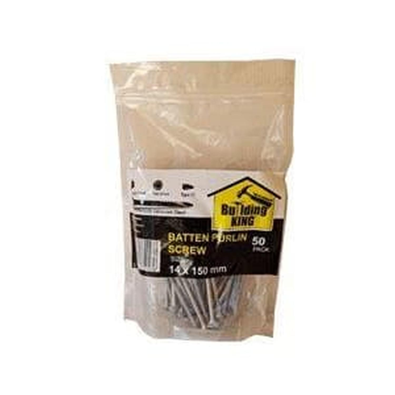 Building King | Bugle Head Batten Screw 150mm x 14g Class 4 Galvanised ...