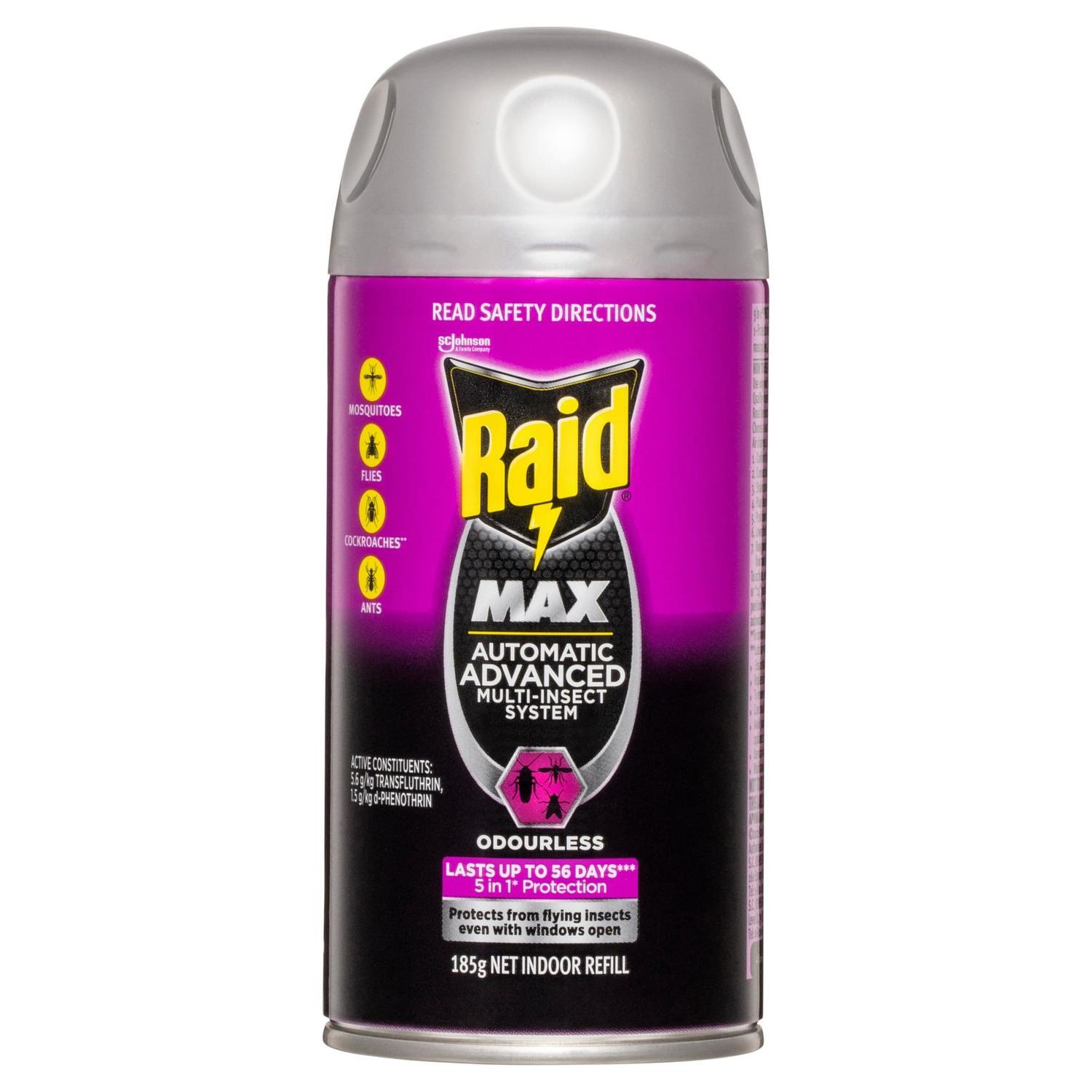 Raid | Max Multi Insect Killer Automatic Refill 185g | Mitre10