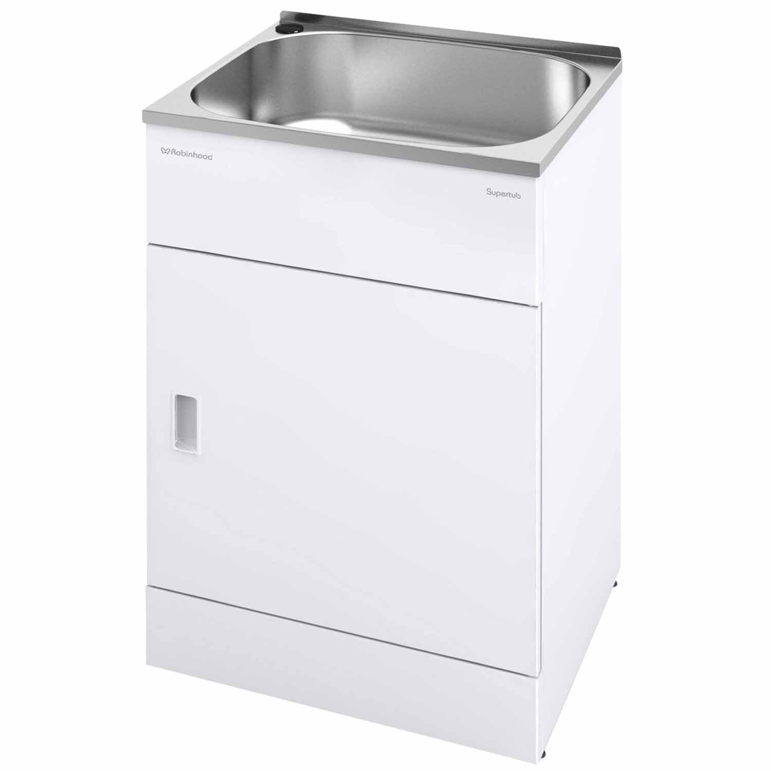 Supertub | Single Door Laundry Tub 560mm White | Mitre10