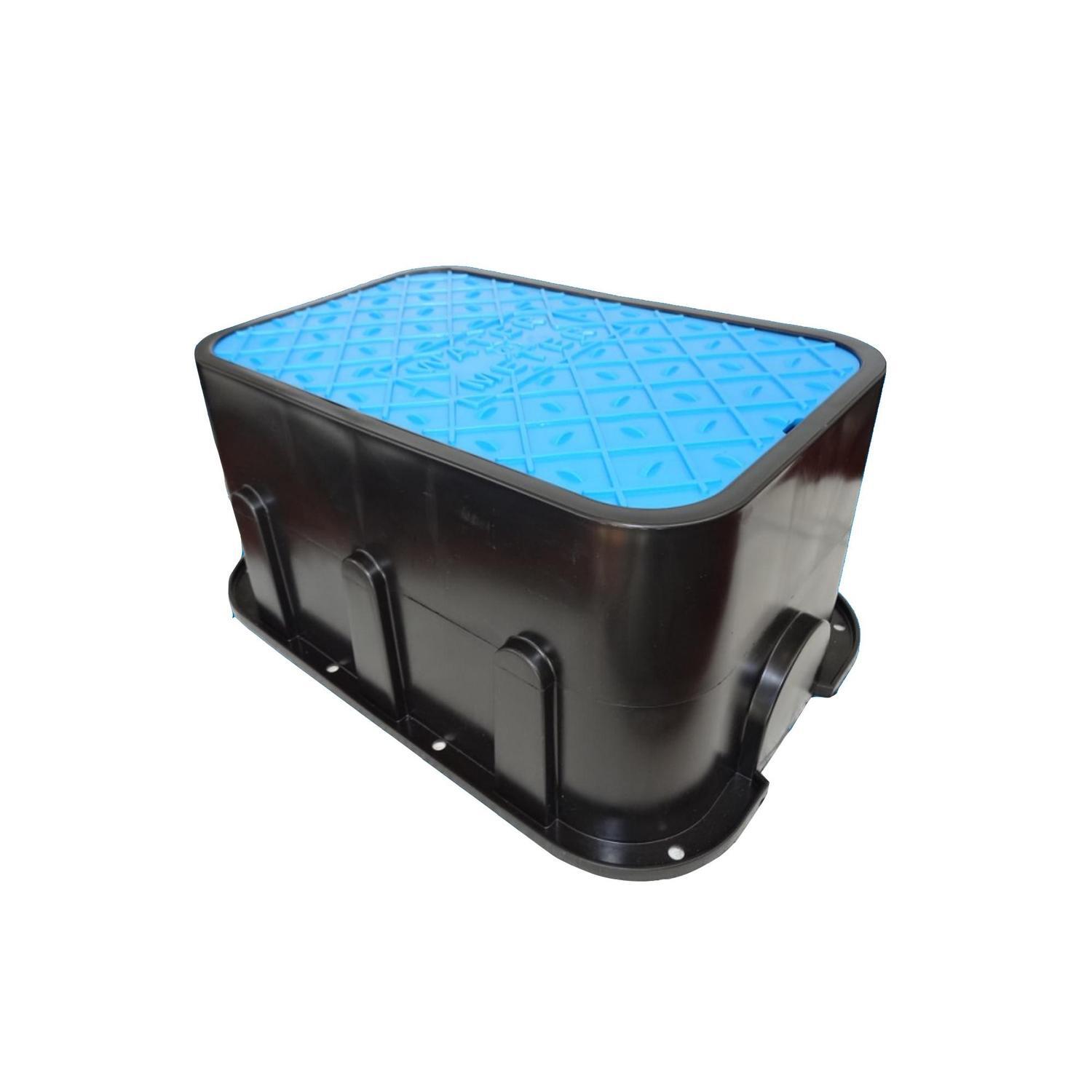 Hydroflow | Water Meter Box Reverse Taper Tall Profile with Blue Lid ...
