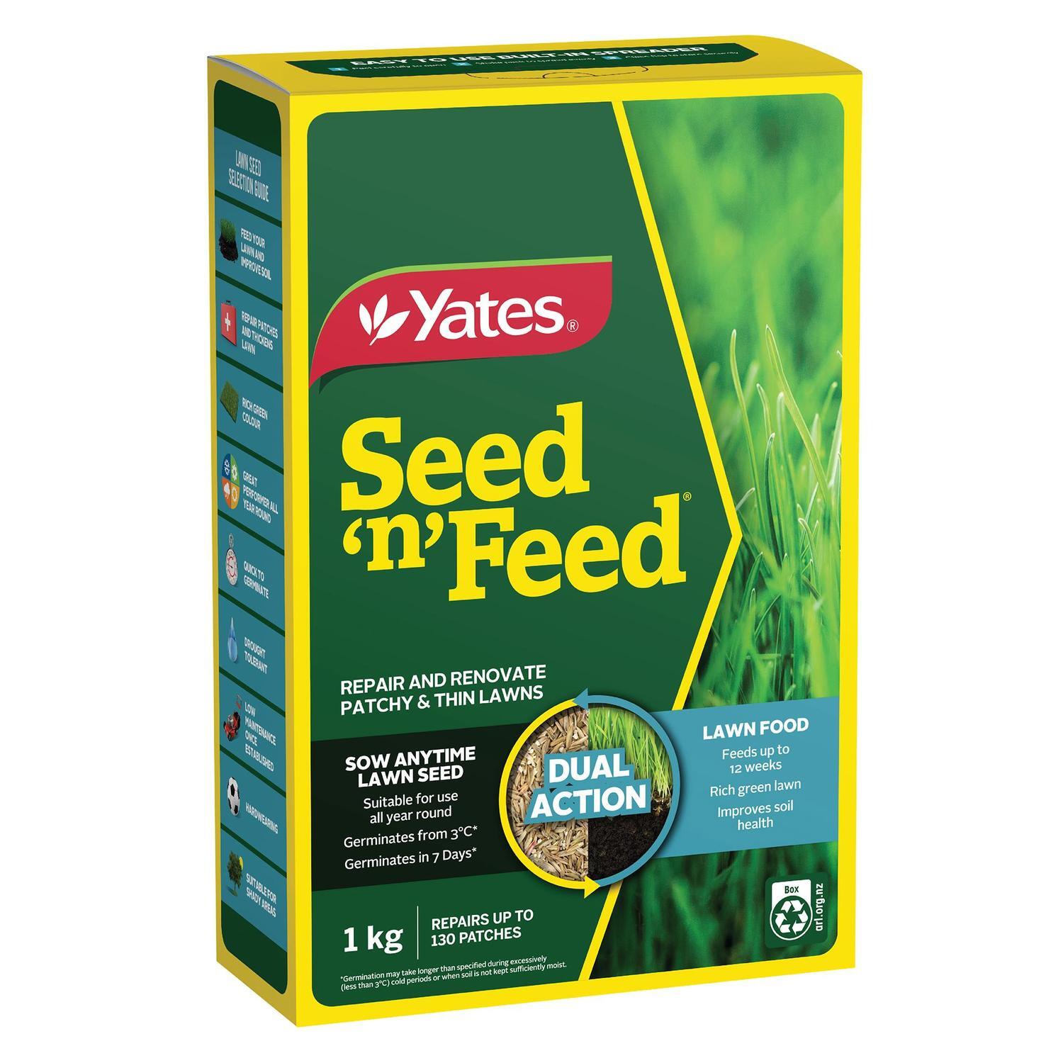 Yates | Yates Lawn Seed'n'Feed 1kg | Mitre10