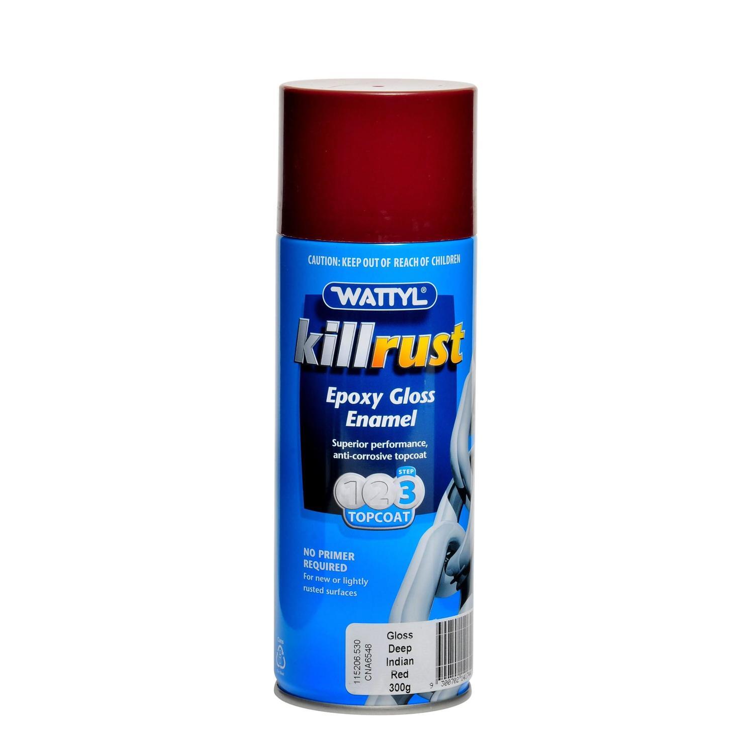 Wattyl | Killrust Spray Paint Gloss 300ml Indian Red | Mitre10
