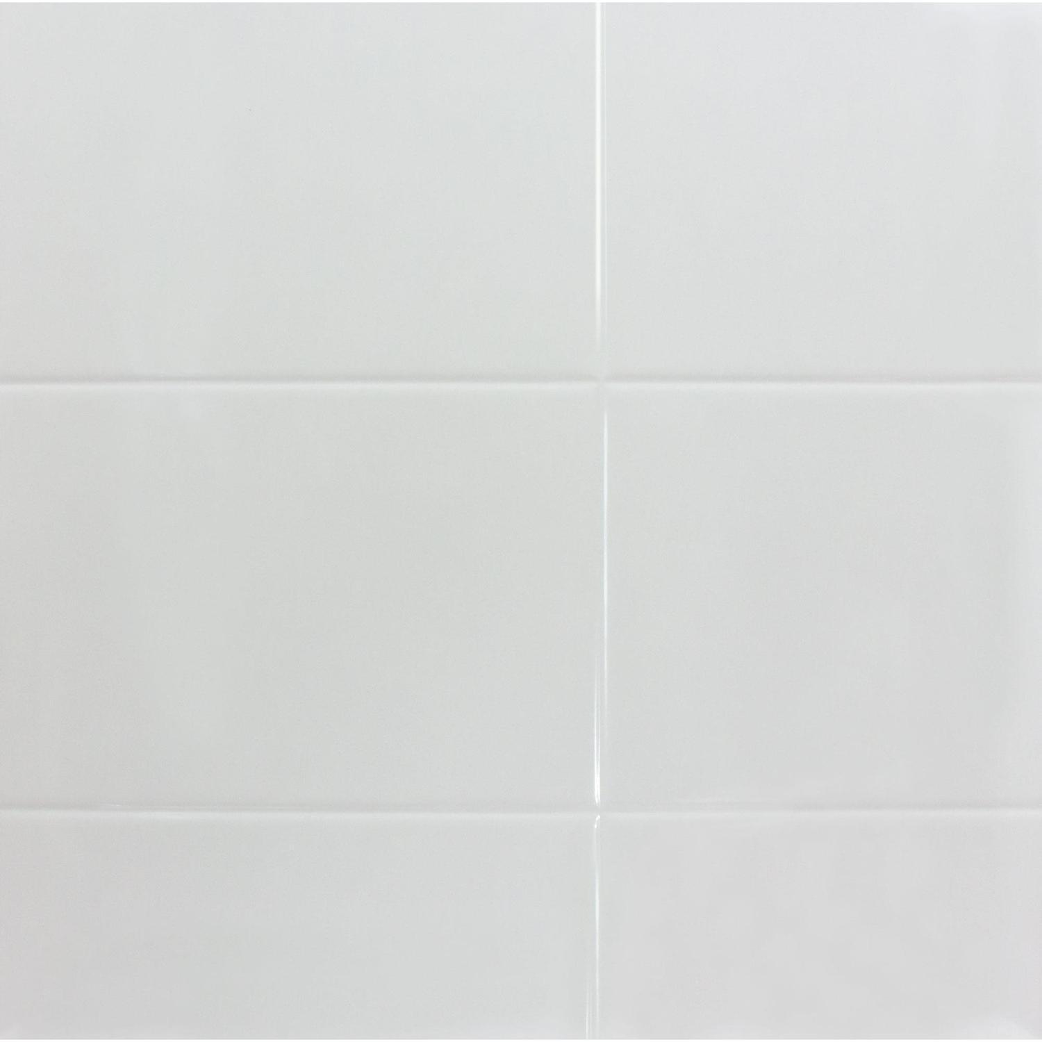 Wallart | Wet Area Panelling H: 2400mm, W: 1200mm, D: 3mm White Tile ...