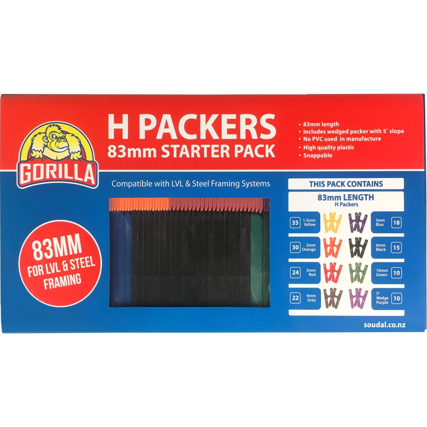 Gorilla | H Packers Starter pack 83mm | Mitre10