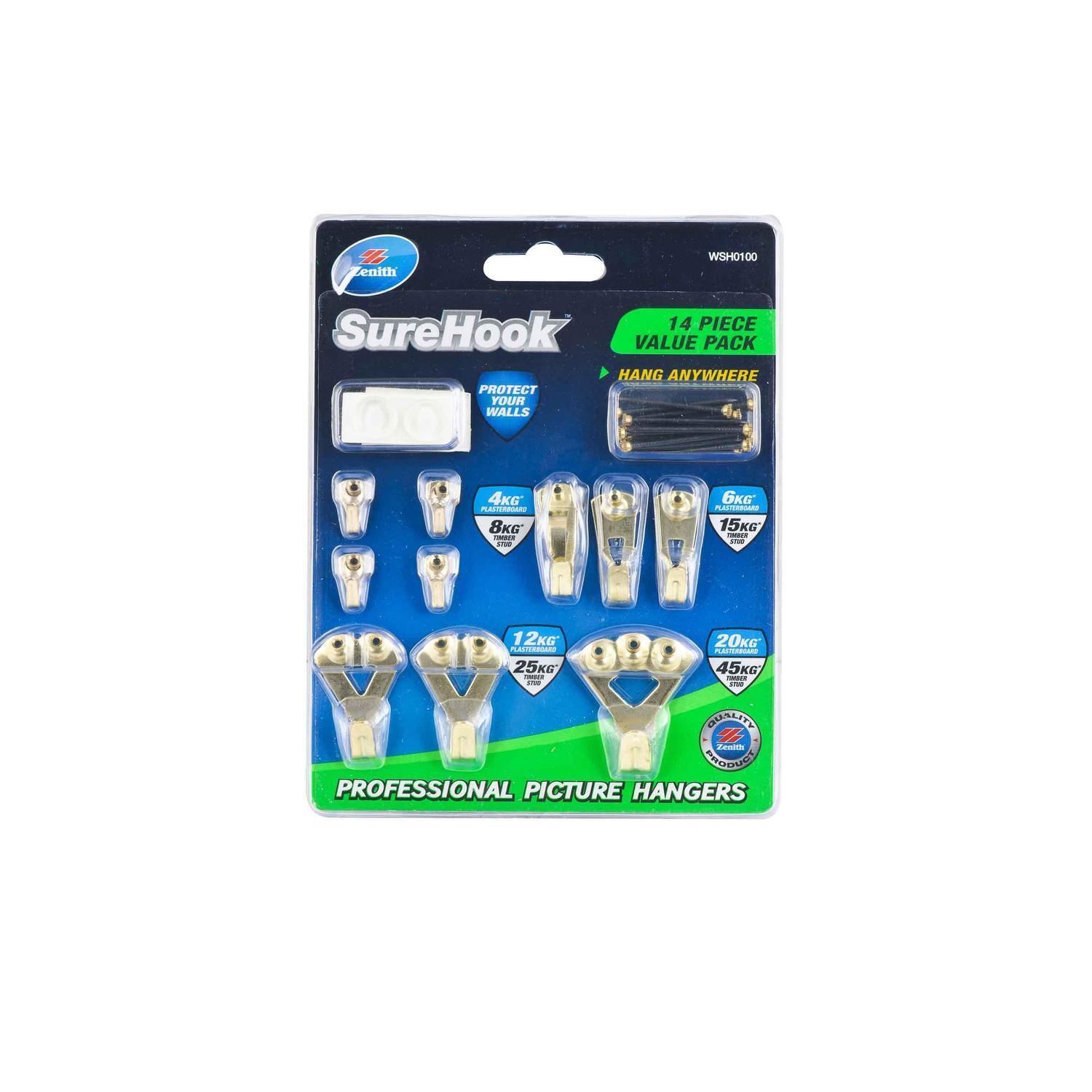 Zenith | SureHook Professional Picture Hanging Kit | Mitre10