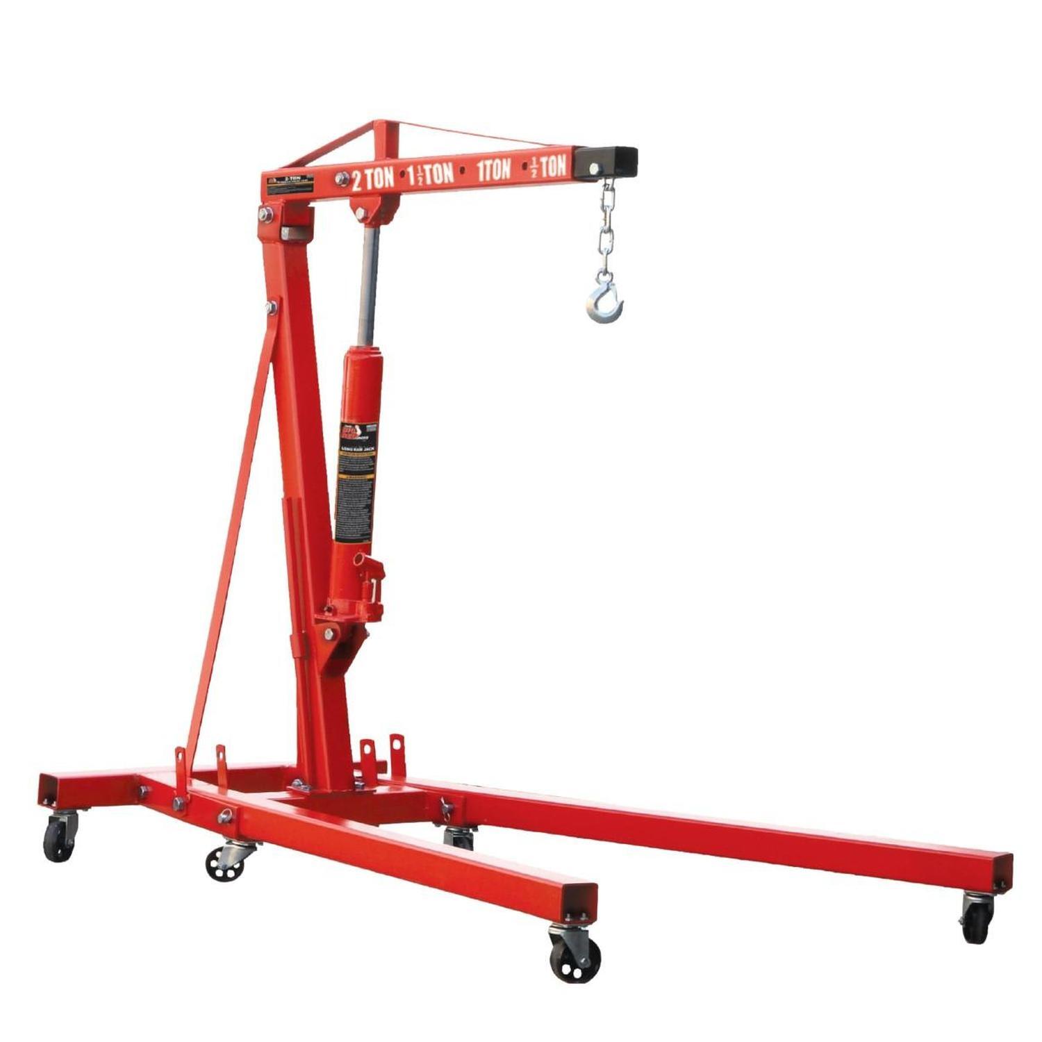 Torin | Big Red Big Red Foldable Engine Hoist 2 Ton with Engine Leveler ...