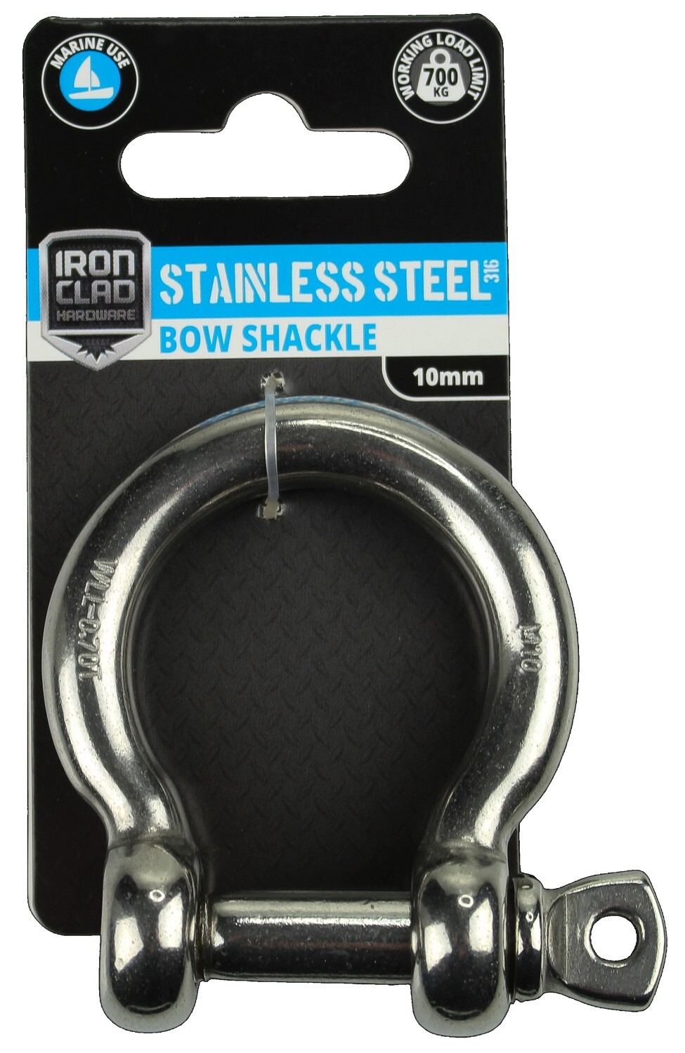 Bow Shackle 10mm Stainless Steel 316 | D Shackles