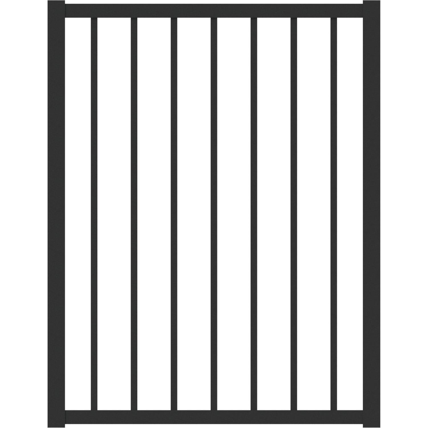 Fentec | Lodge Landscape Pedestrian Gate H: 1200mm x W: 950mm Black ...