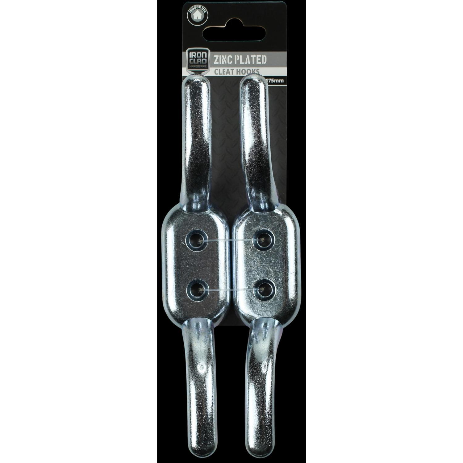 Cleat Hooks 175mm Zinc Plated | Chain, Cable & Rope Accessories