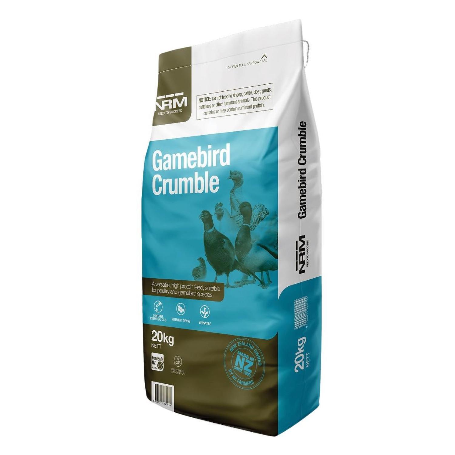 NRM | Gamebird Crumble Poultry and Bird Feed 20kg | Mitre10