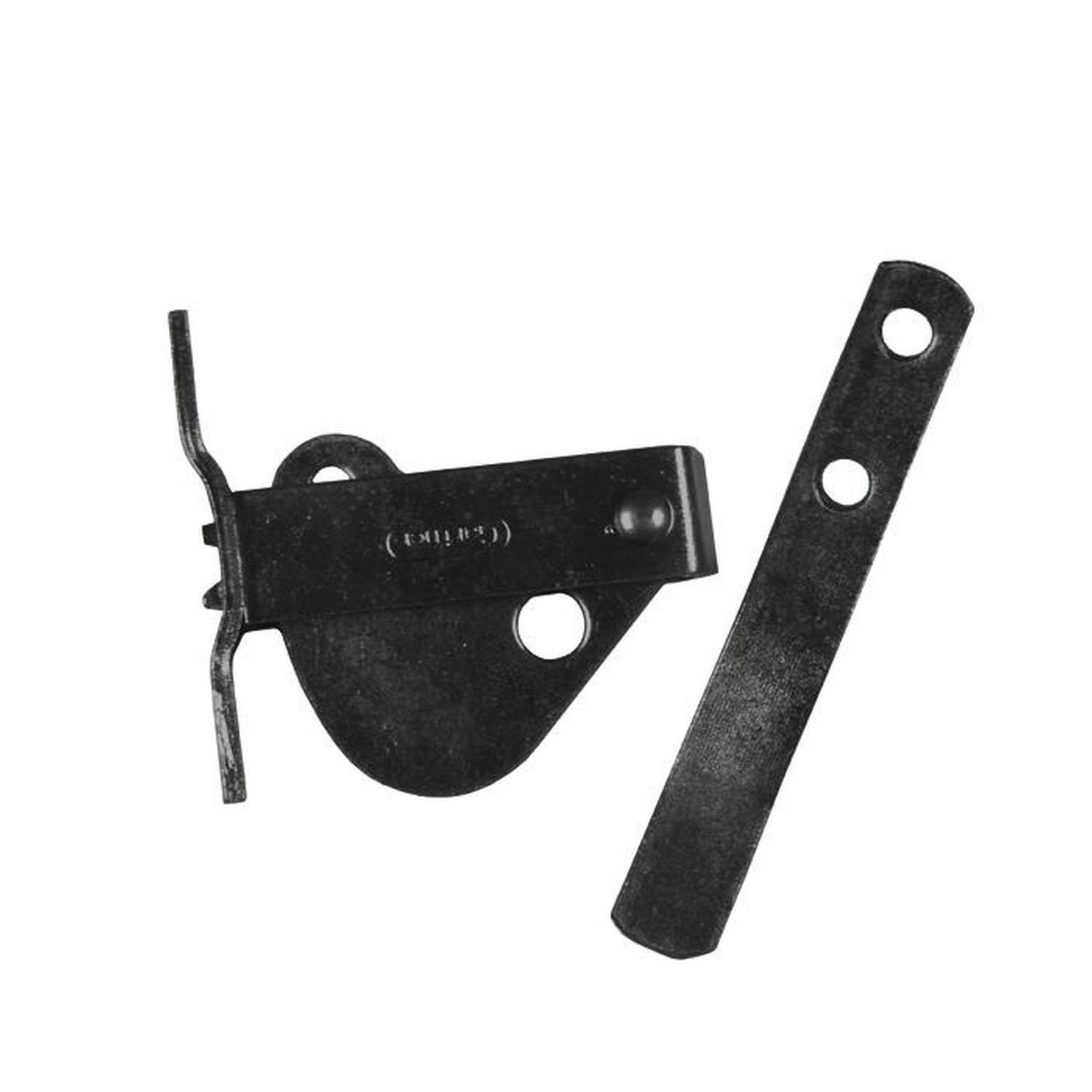 Gartner | D Type Gate Latch 170mm Black Powder Coating | Mitre10