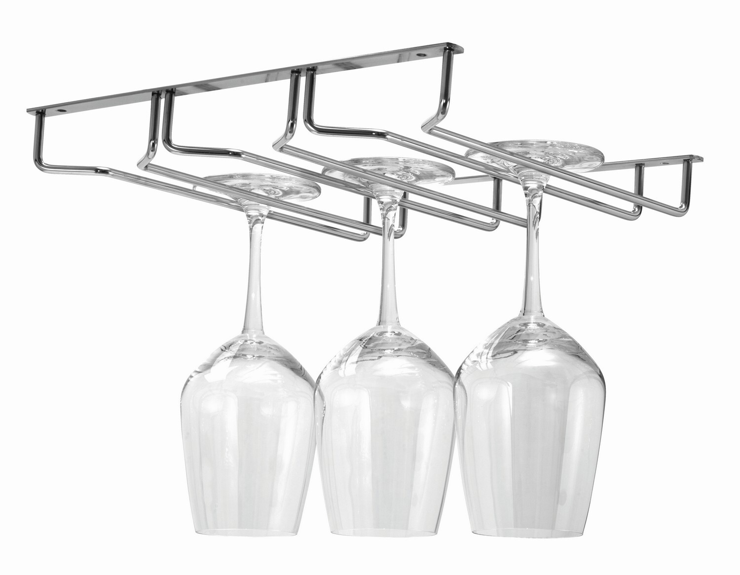 Triple Row Chrome Plated Glass Stemware Rack | Food Storage
