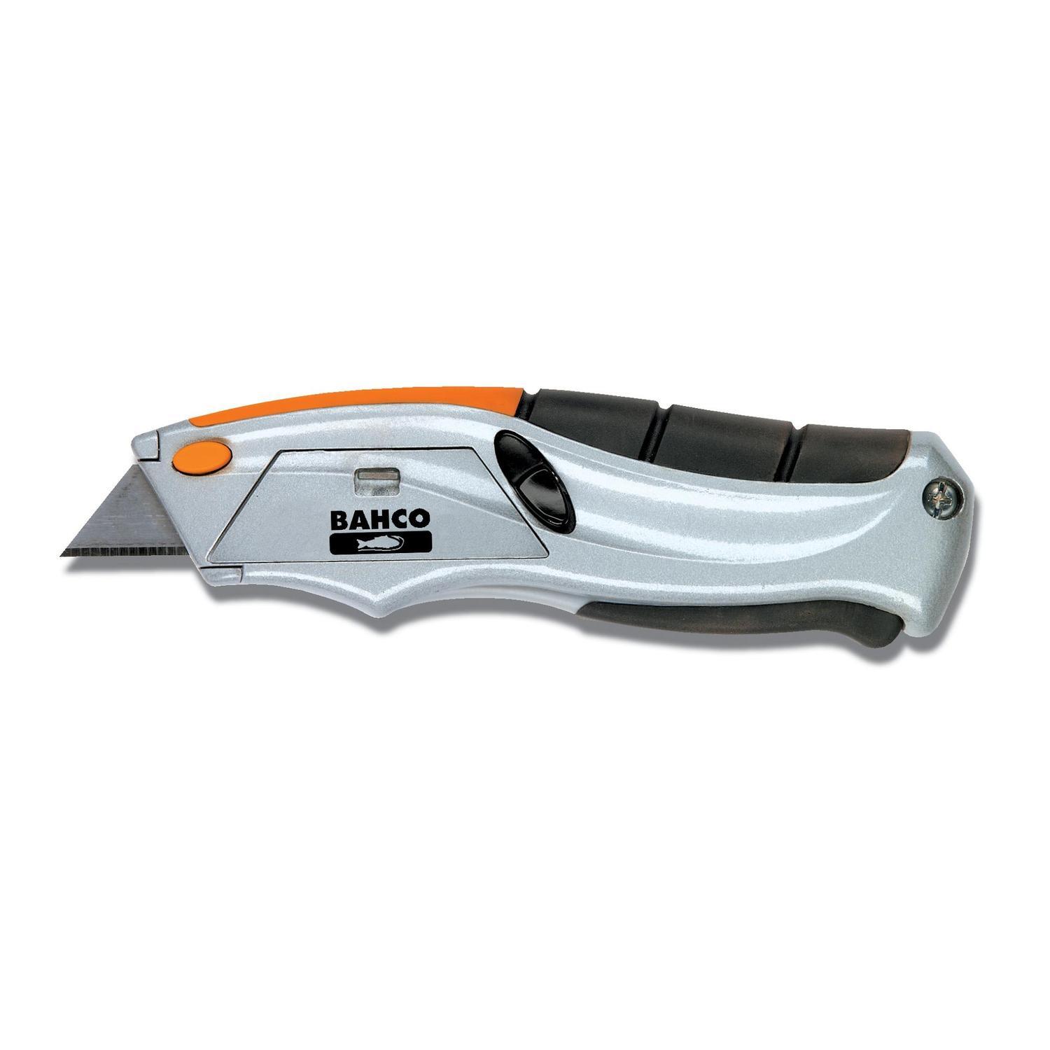 Bahco | Squeeze Retractable Utility Knives with Rubber Grip. | Mitre10