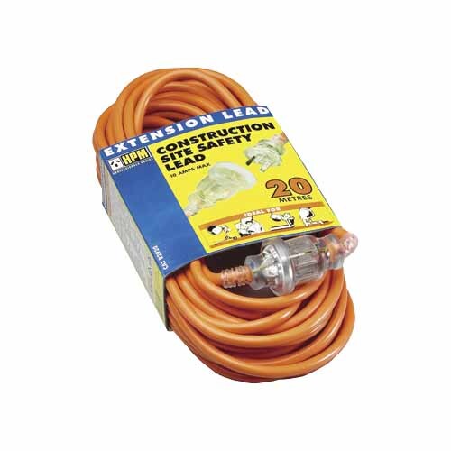 HPM | Extra Heavy Duty Extension Cord 20m Orange | Mitre10