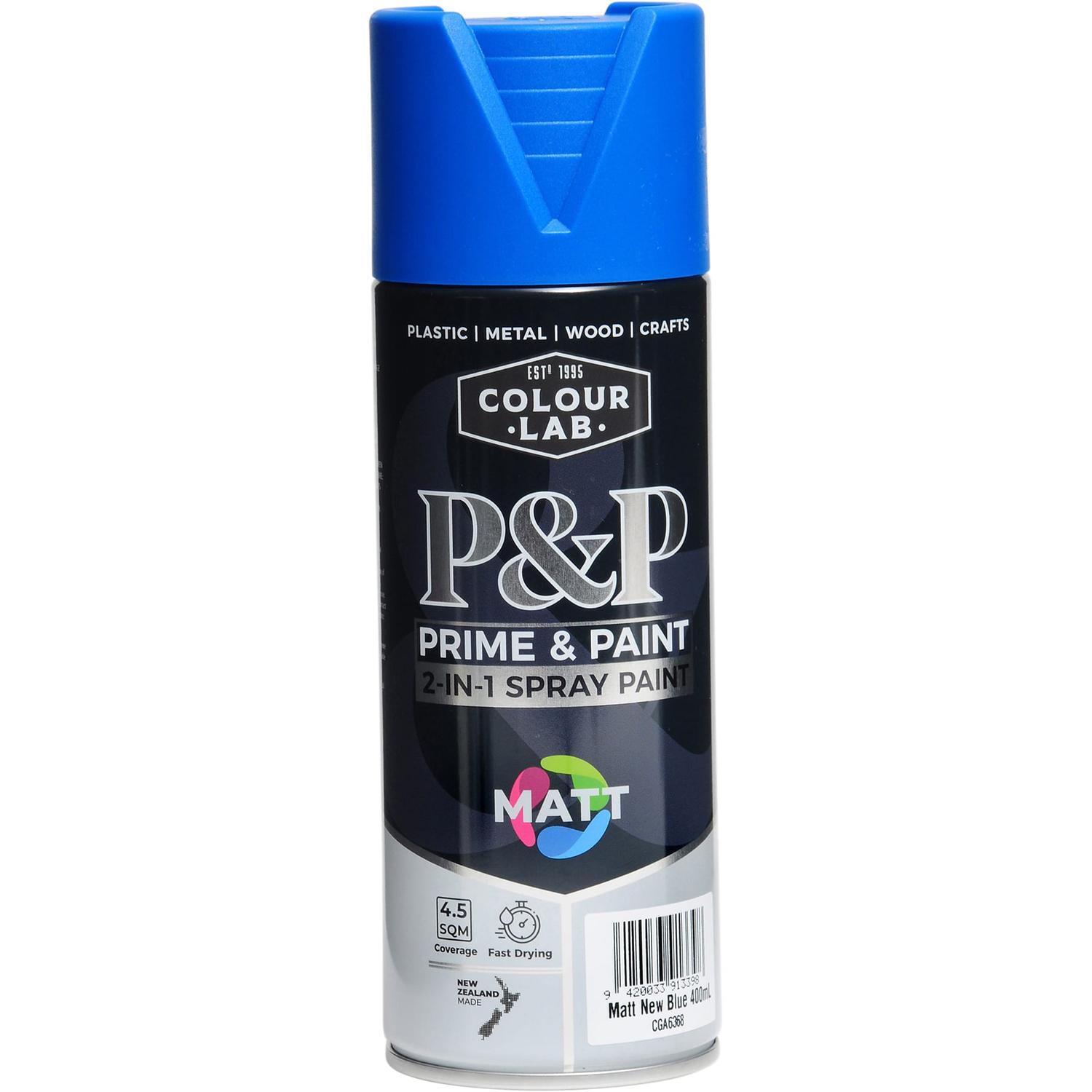 Colour Lab | Prime & Paint Aerosol Spray Paint 400ml Blue | Mitre10