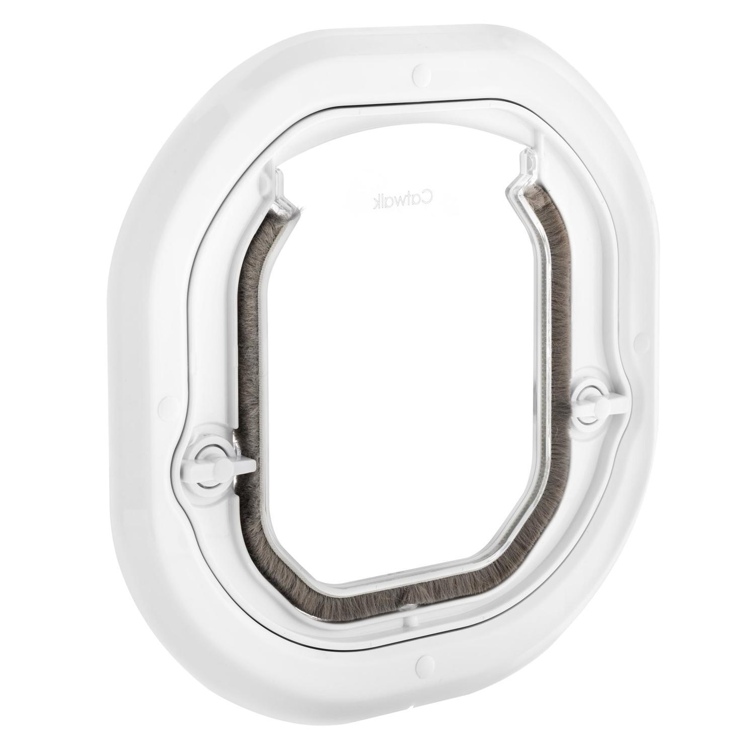 Catwalk | Glass Fitting Original Cat Door Diameter: 275mm White | Mitre10