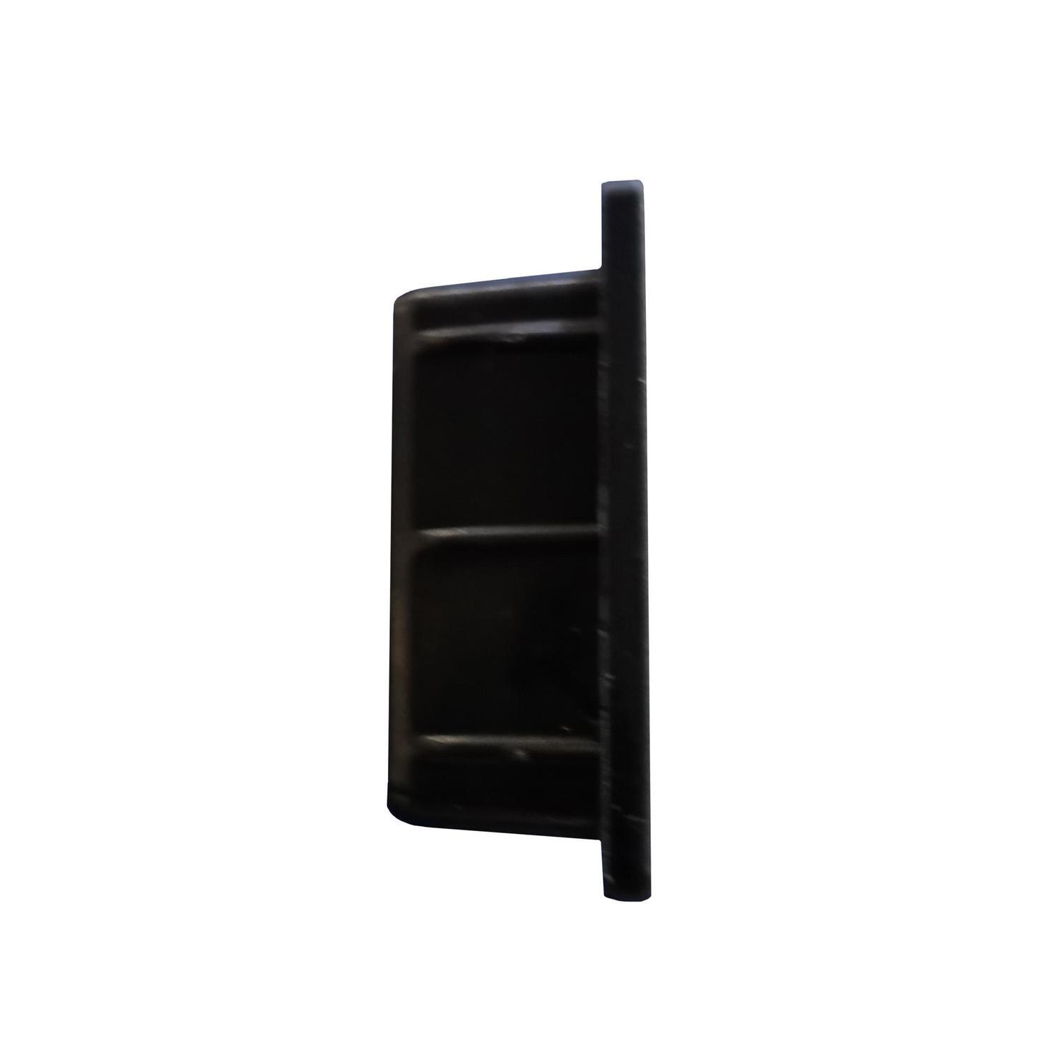 Aluminium Balustrade Top Rail End Cap, Pack of 1 Black | Home & Pool ...
