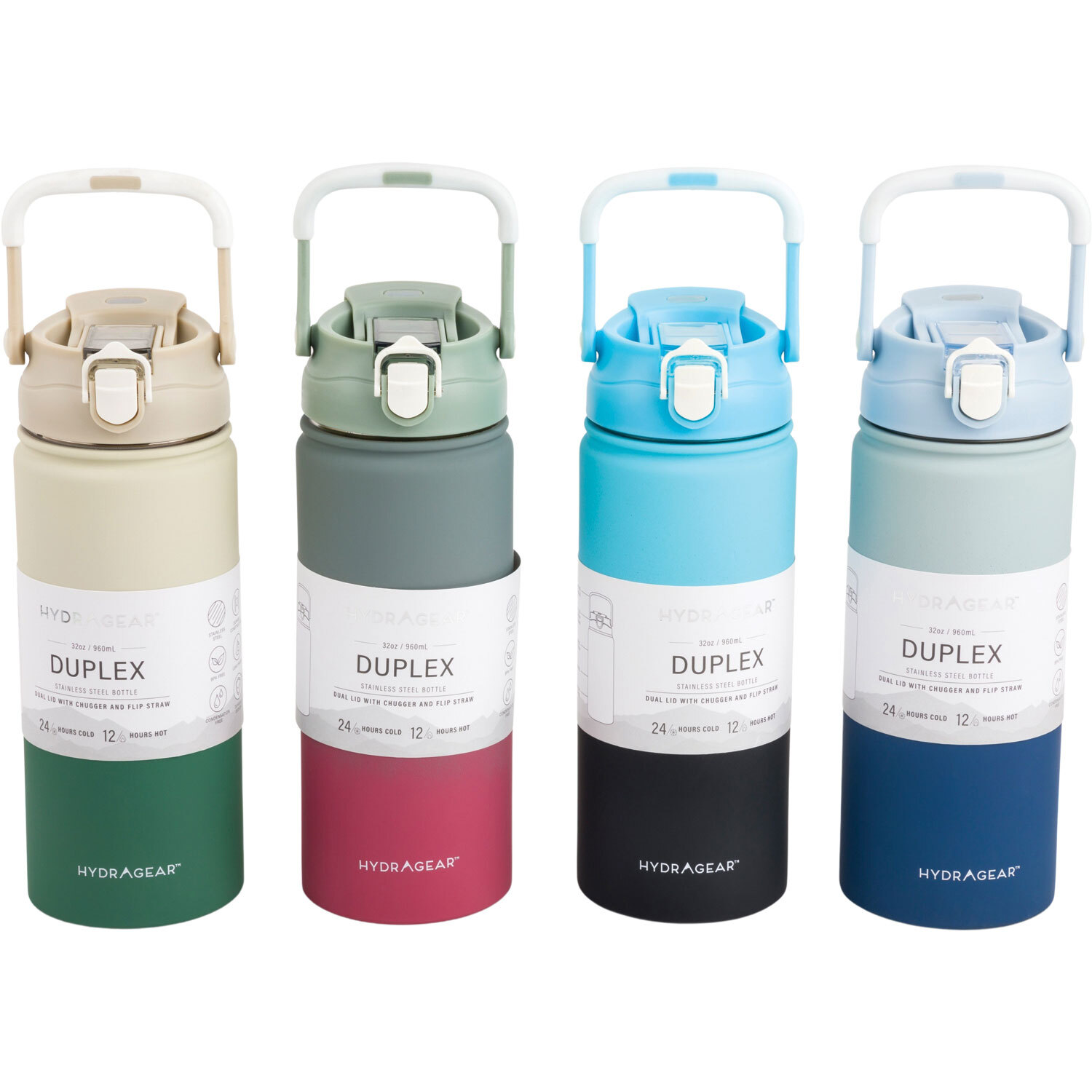 Hydragear Duplex Stainless Steel Bottle 946ml Assorted | Hydration