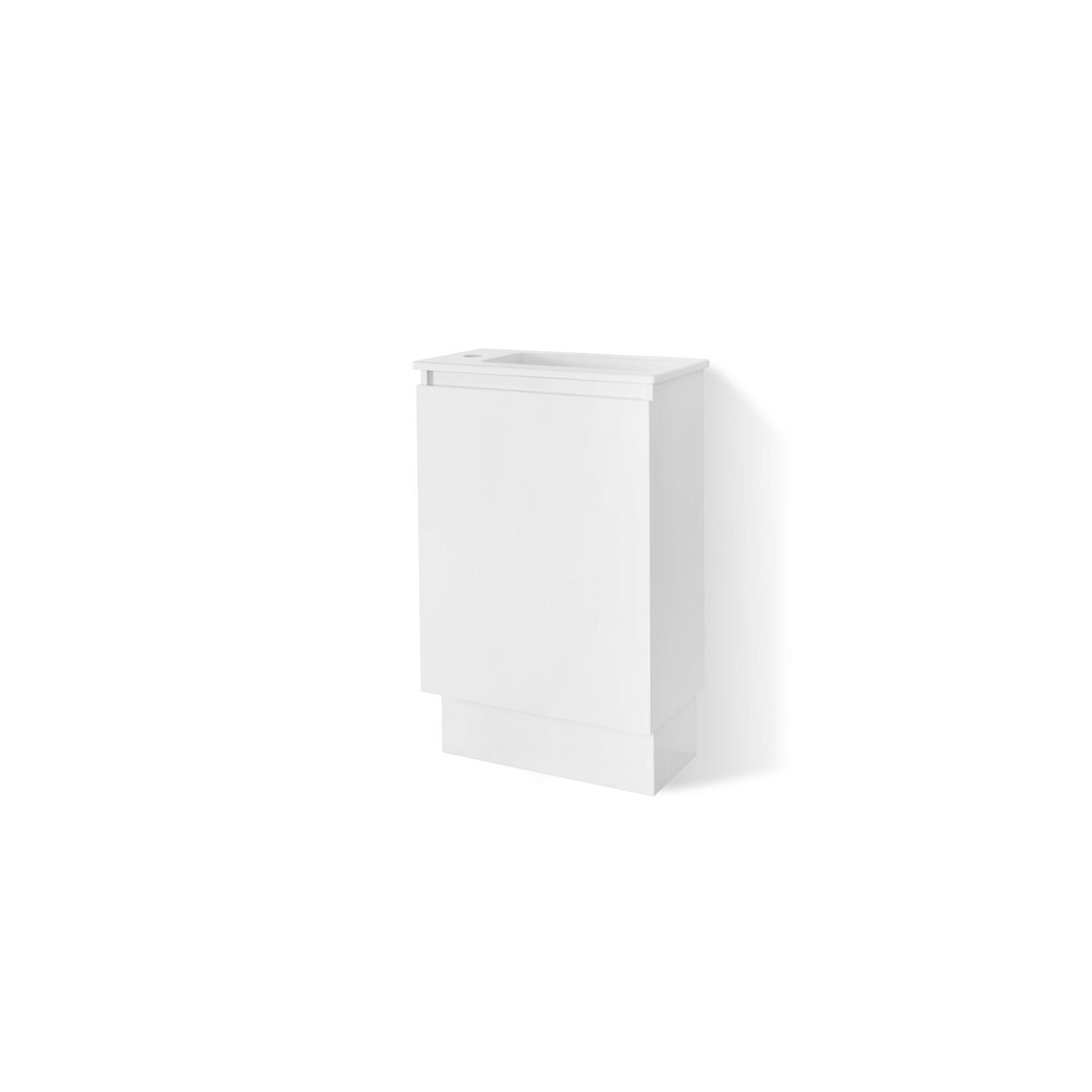 Nouveau | Cinna Wall Hung or Floor Standing Compact Vanity 510mm White ...