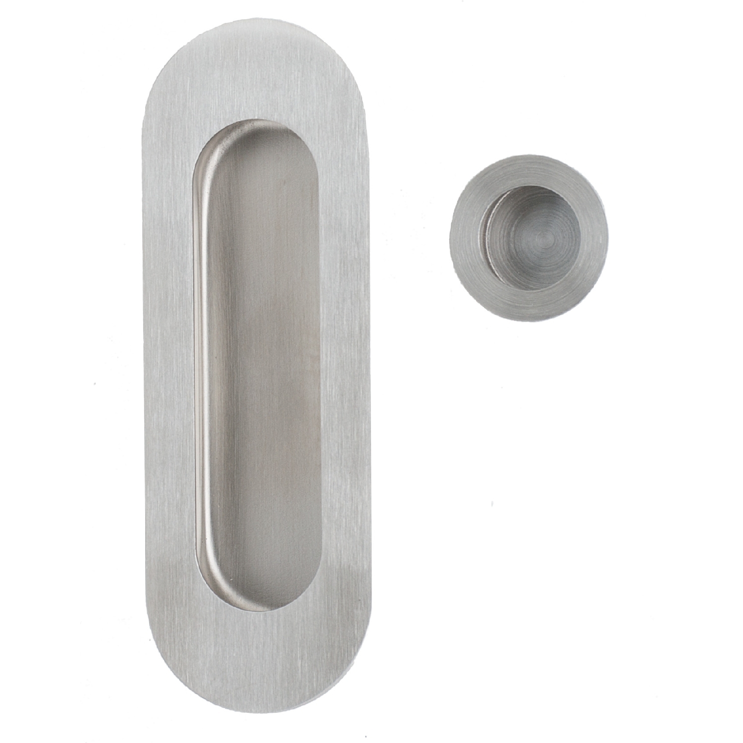 Oval Round Edge Flush Pull Kit | Cavity Sliders & Flush Pulls