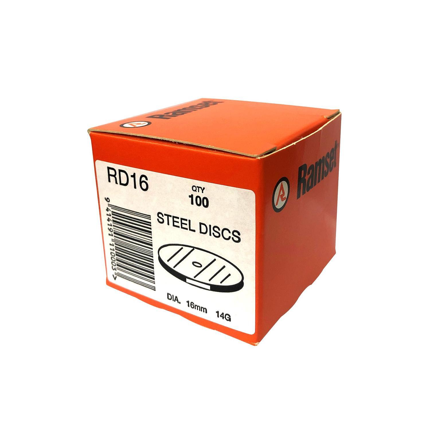 Ramset | Steel Disc Anchors 16mm, 14G, Pack of 100 | Mitre10