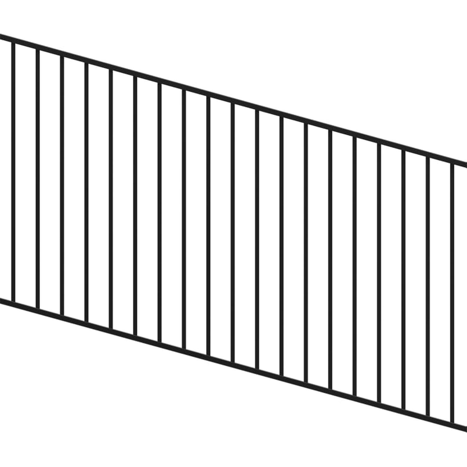 Fentec | Delta Raking Fence Panel H: 1200mm x W: 2250mm Black | Mitre10