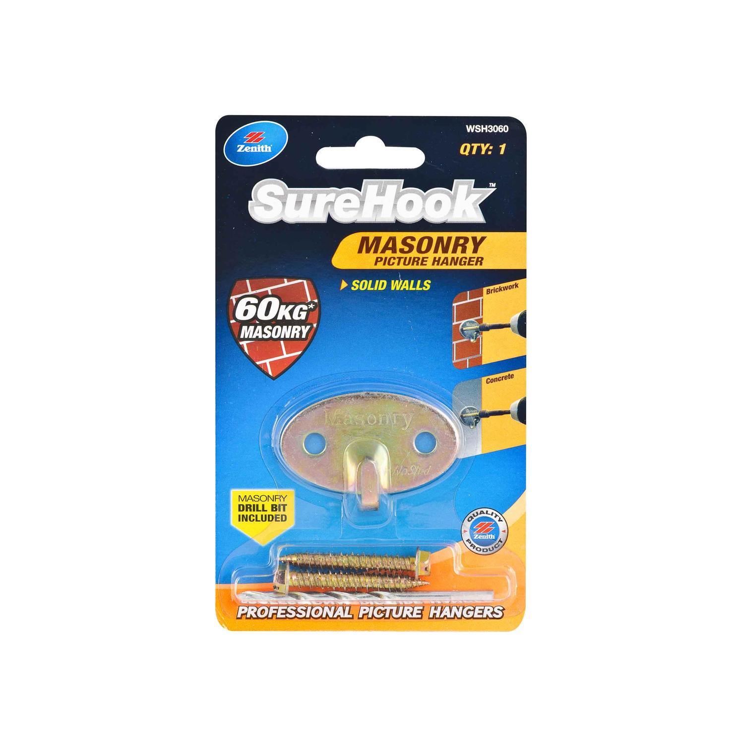 Zenith | SureHook Heavy Duty Masonry Picture Hangers | Mitre10