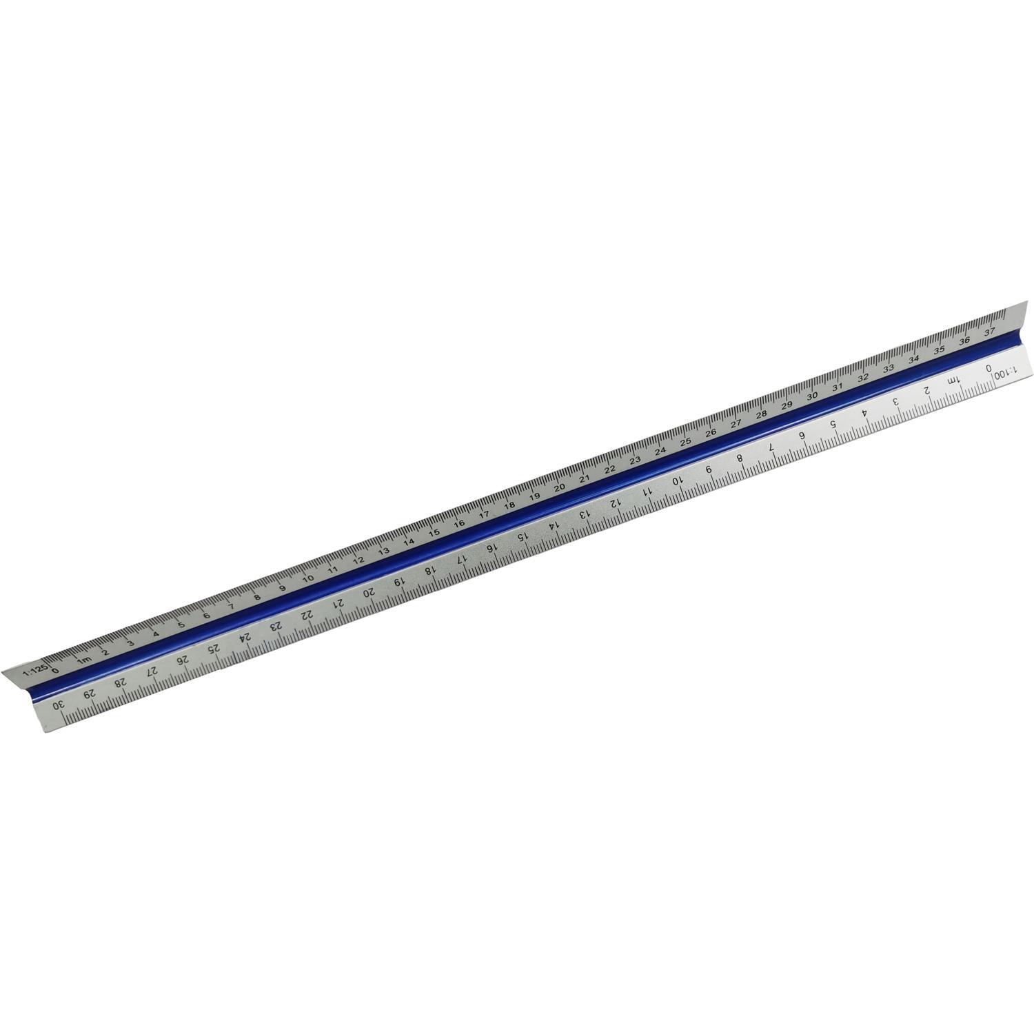 Jobmate | Triangular Scale Ruler 320mm x 23mm Aluminum | Mitre10