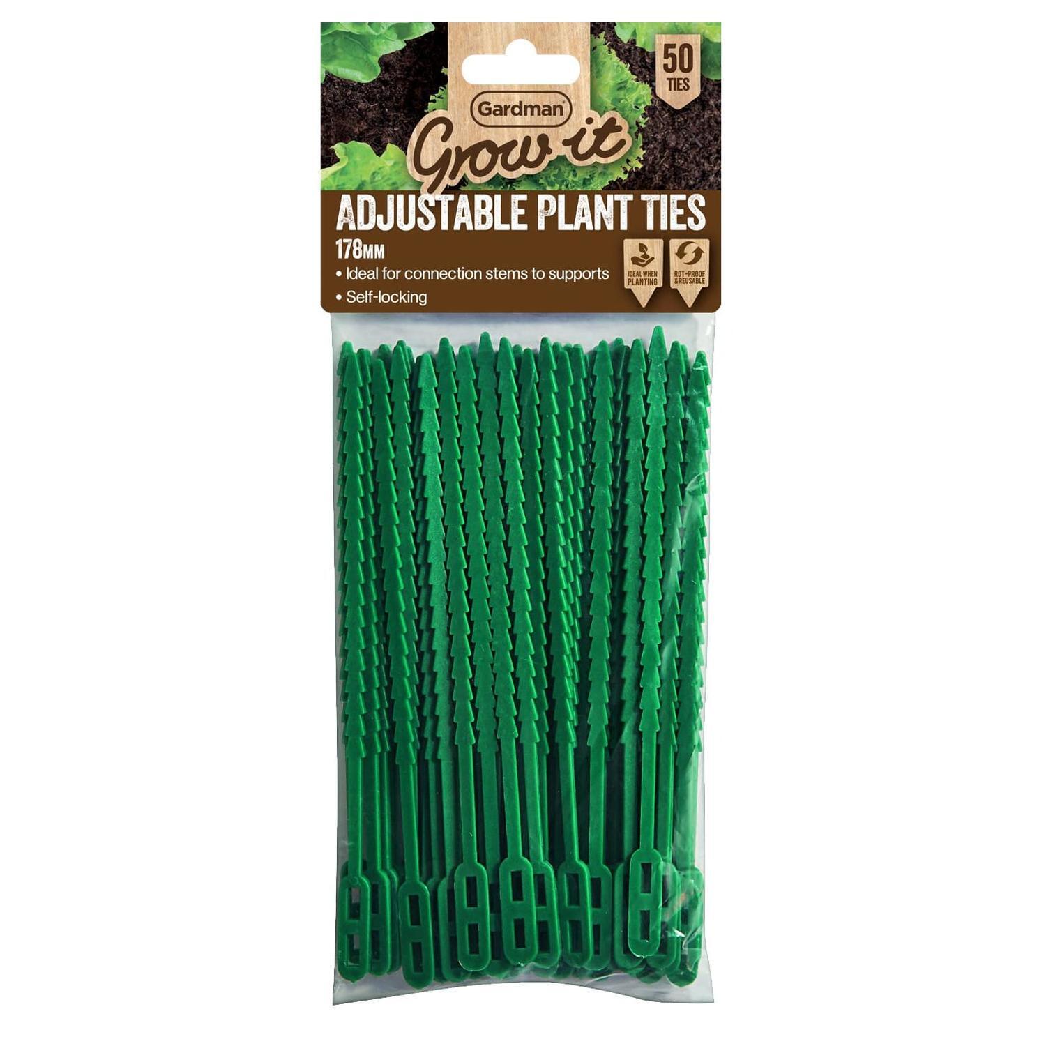 Grow It | Adjustable Plant Ties 18cm 50 Pack | Mitre10
