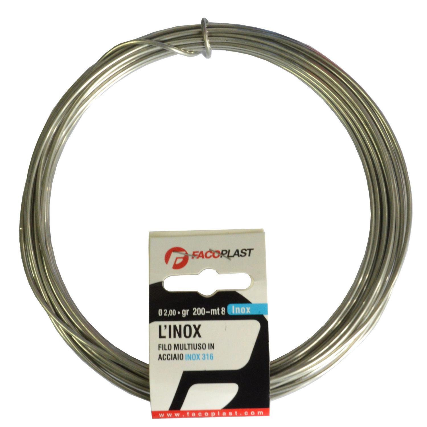 Faco Plast | Multi-purpose Wire Coil 2.0mm Stainless Steel 316 | Mitre10