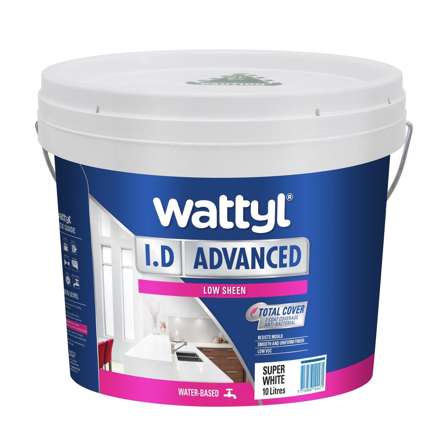 Wattyl | ID Advanced Interior Topcoat 10L Super White | Mitre10