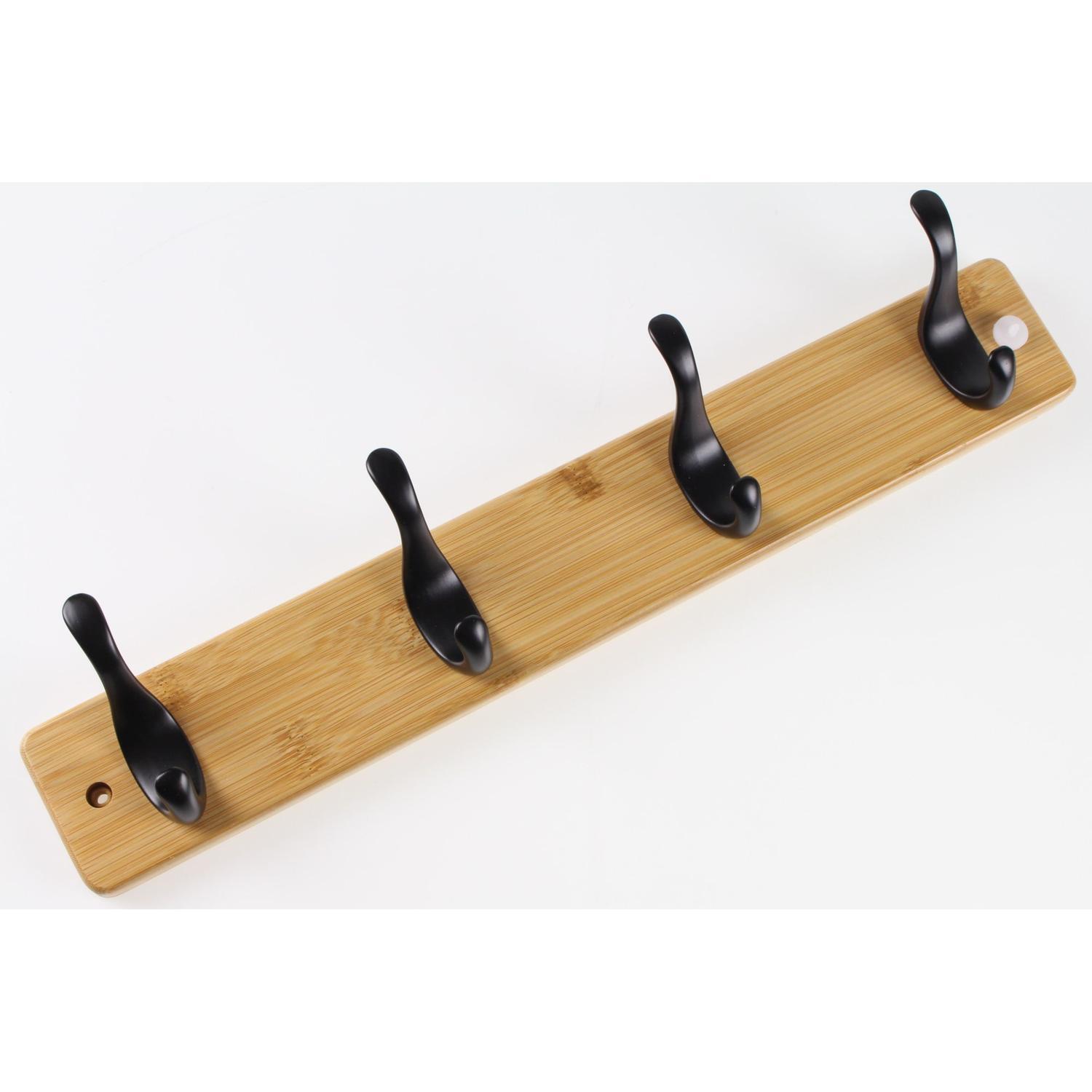 Hook Boss | Hat & Coat Hook Board H:90mm, W:450mm, D:65mm | Mitre10