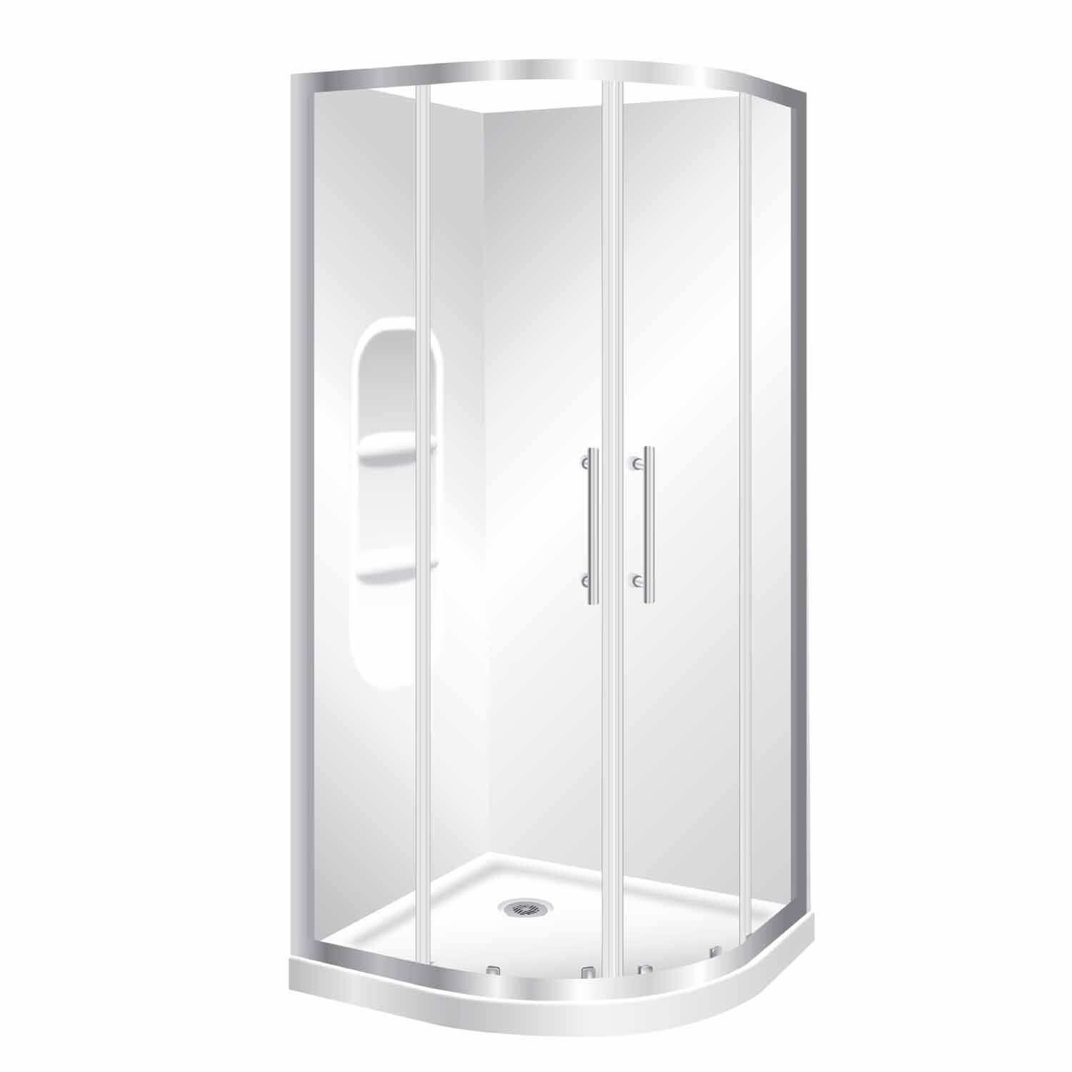 Fibre Systems | Stellar Round Shower Moulded Wall | Mitre10