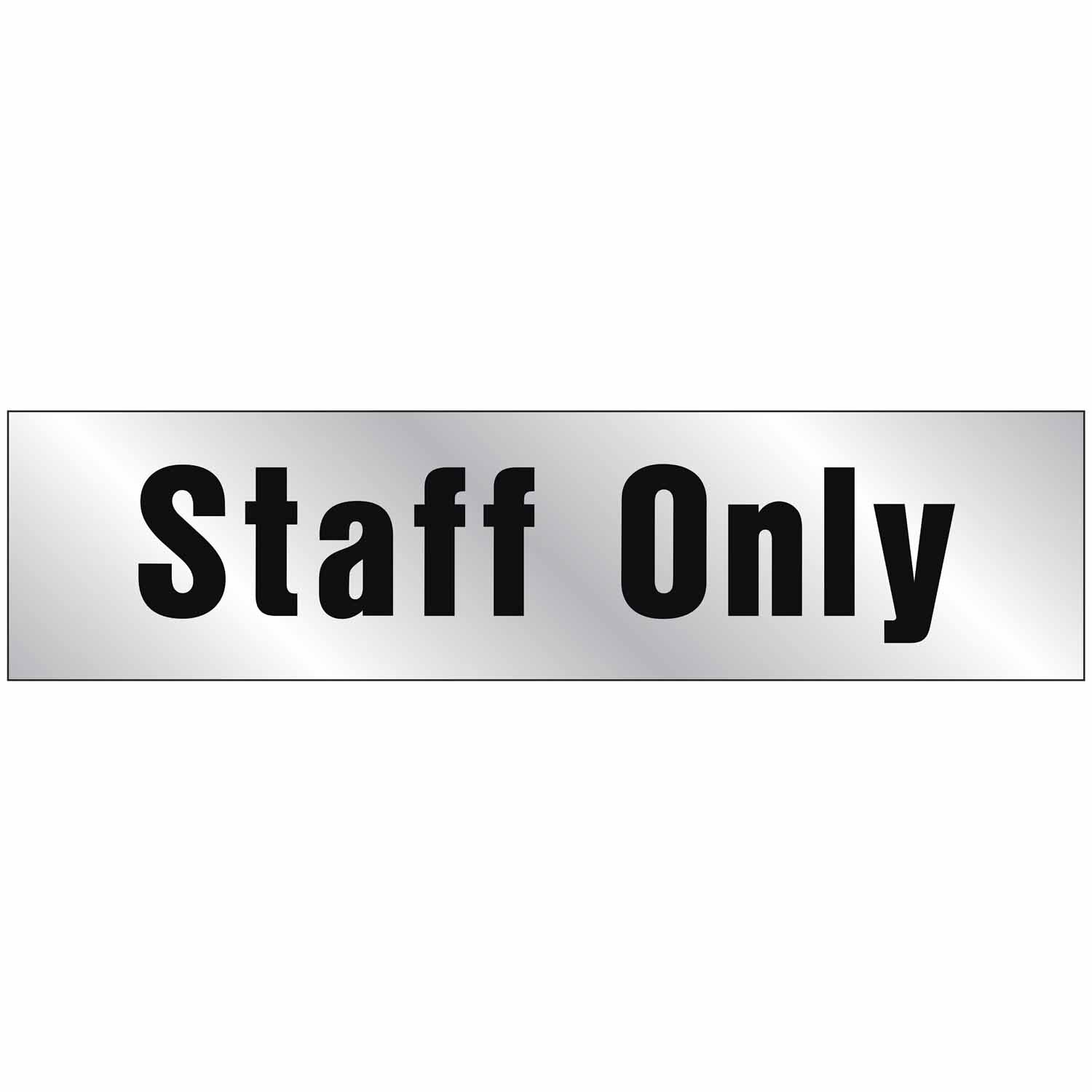 Staff Only Sign | House Numbers, Letters & Signs