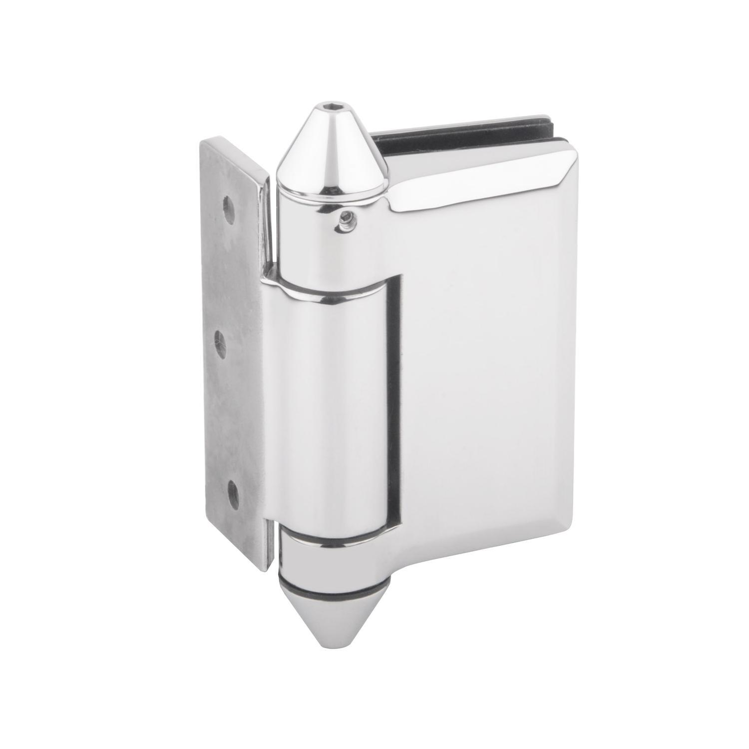 Scenik | Glass Gate Hinge Set Stainless Steel | Mitre10